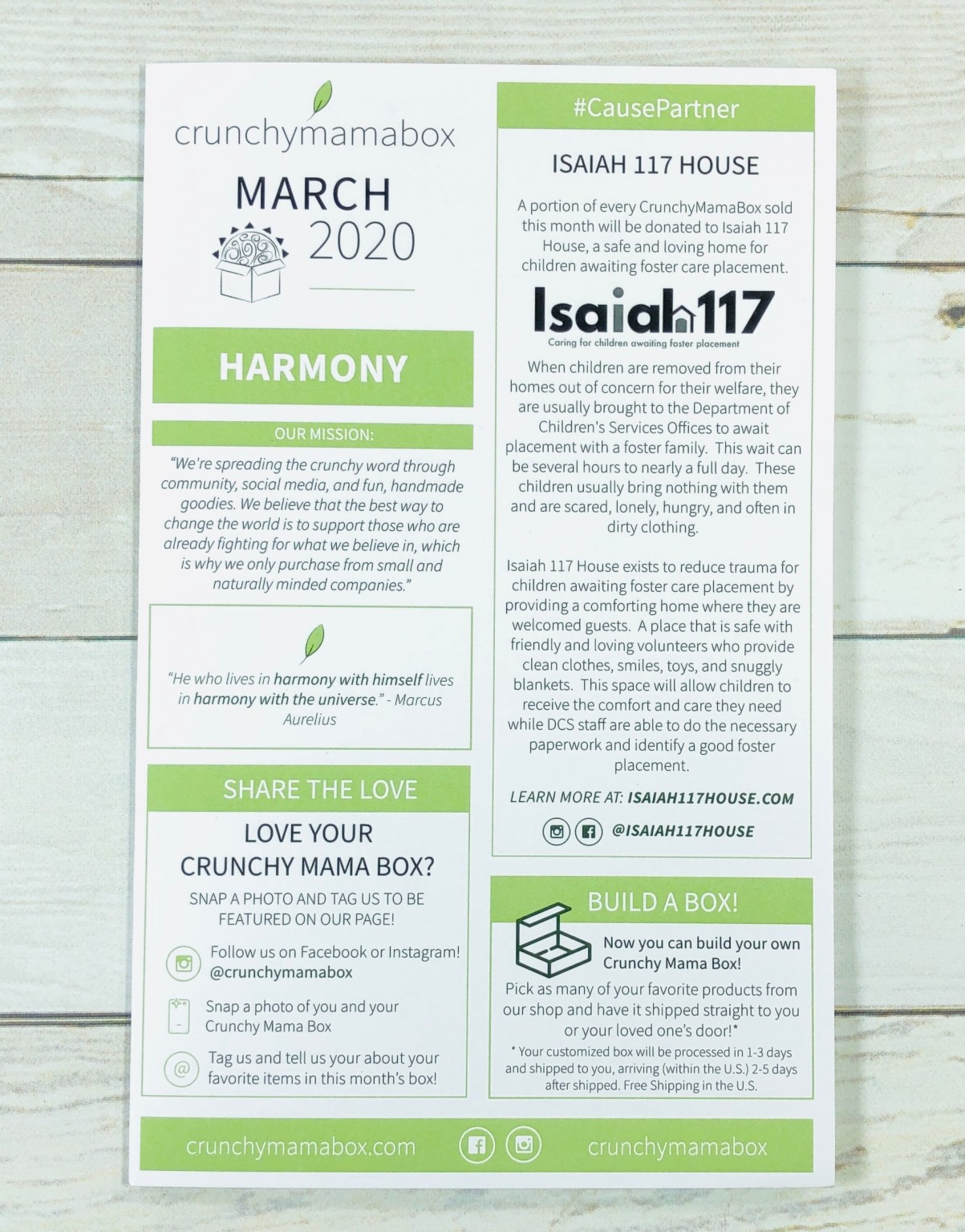 Crunchy Mama March 2020 Subscription Box Review - Hello Subscription