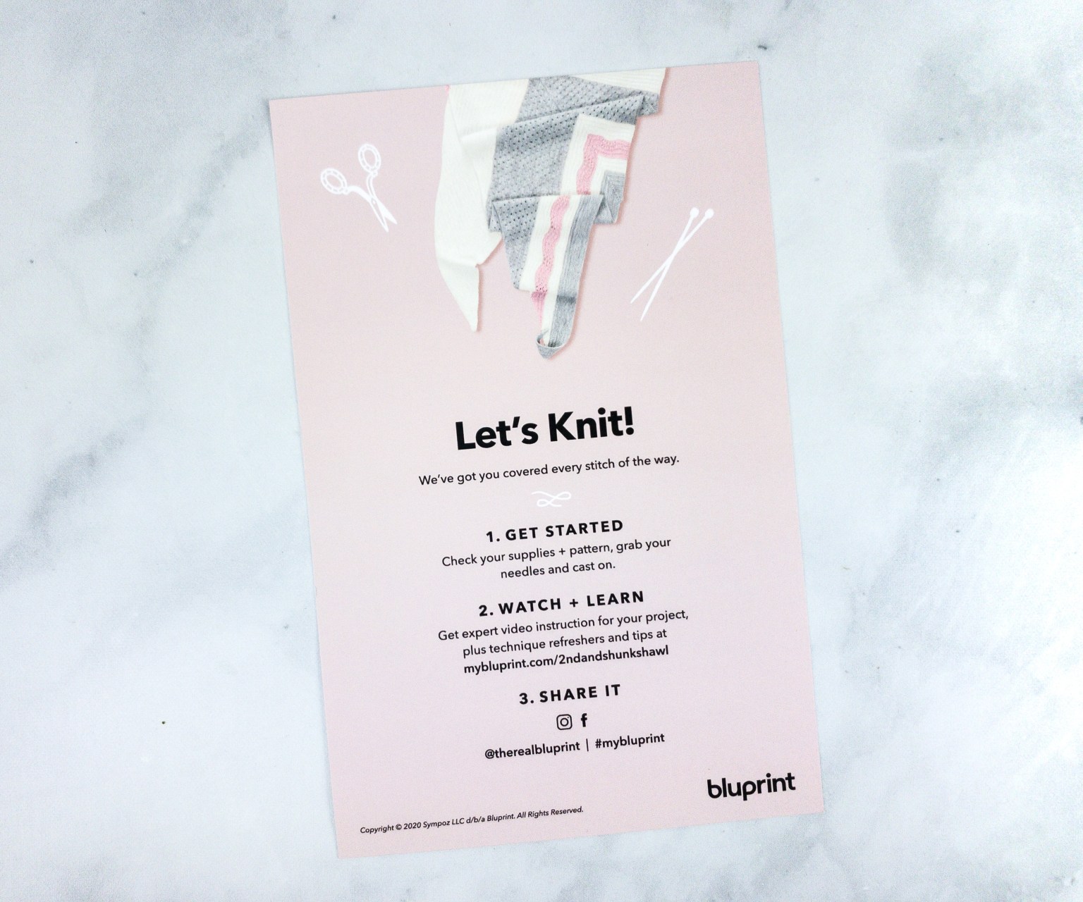 Bluprint Box Review + Coupon - 2nd and Shunk Shawl Knitting Kit - Hello ...