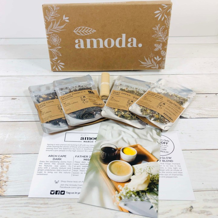 Amoda Tea March 2020 Subscription Box Review + Coupon! - Hello Subscription