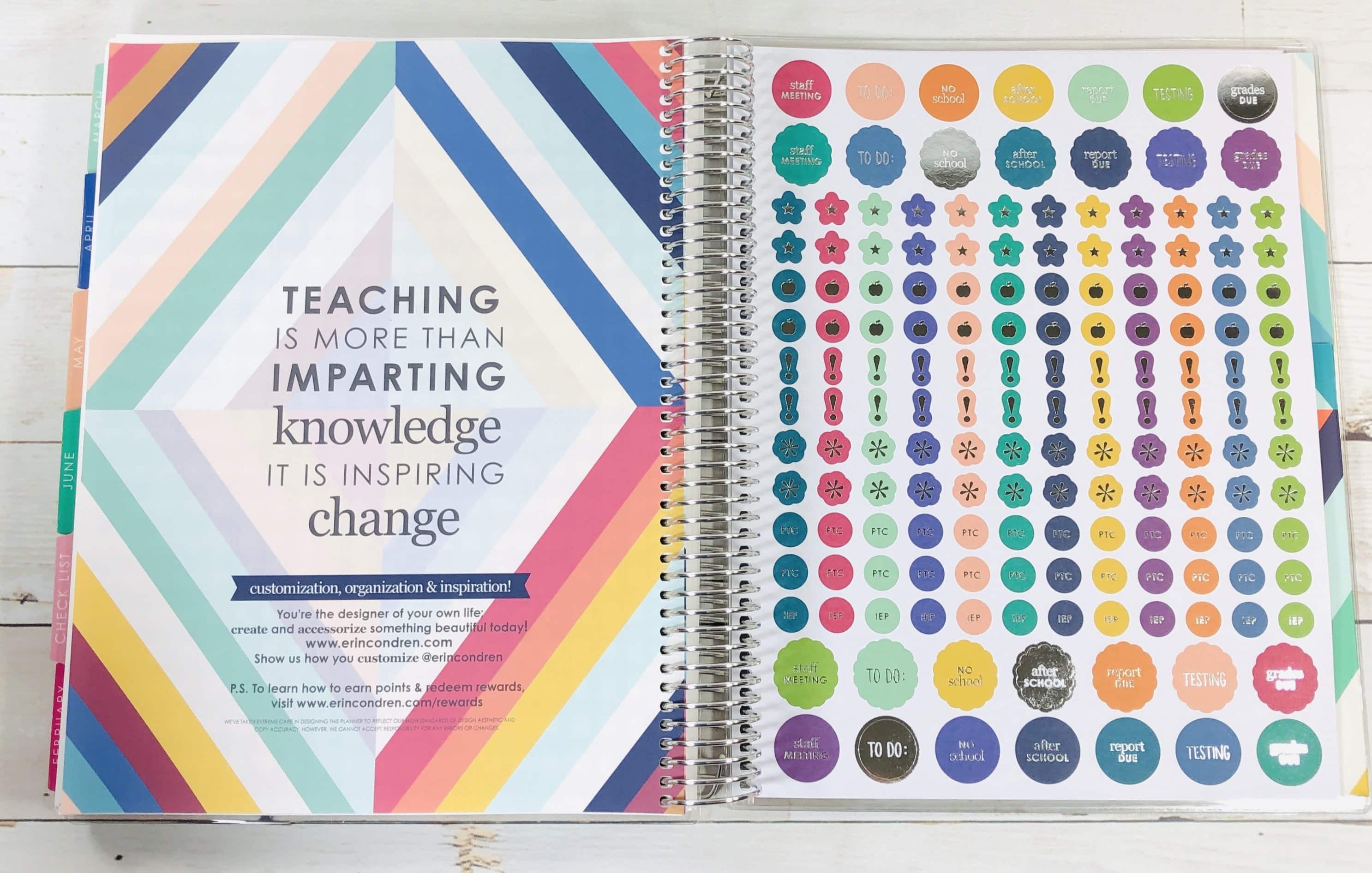 Erin Condren 2020-2021 Teacher Lesson Planner Review + Coupon - Hello ...