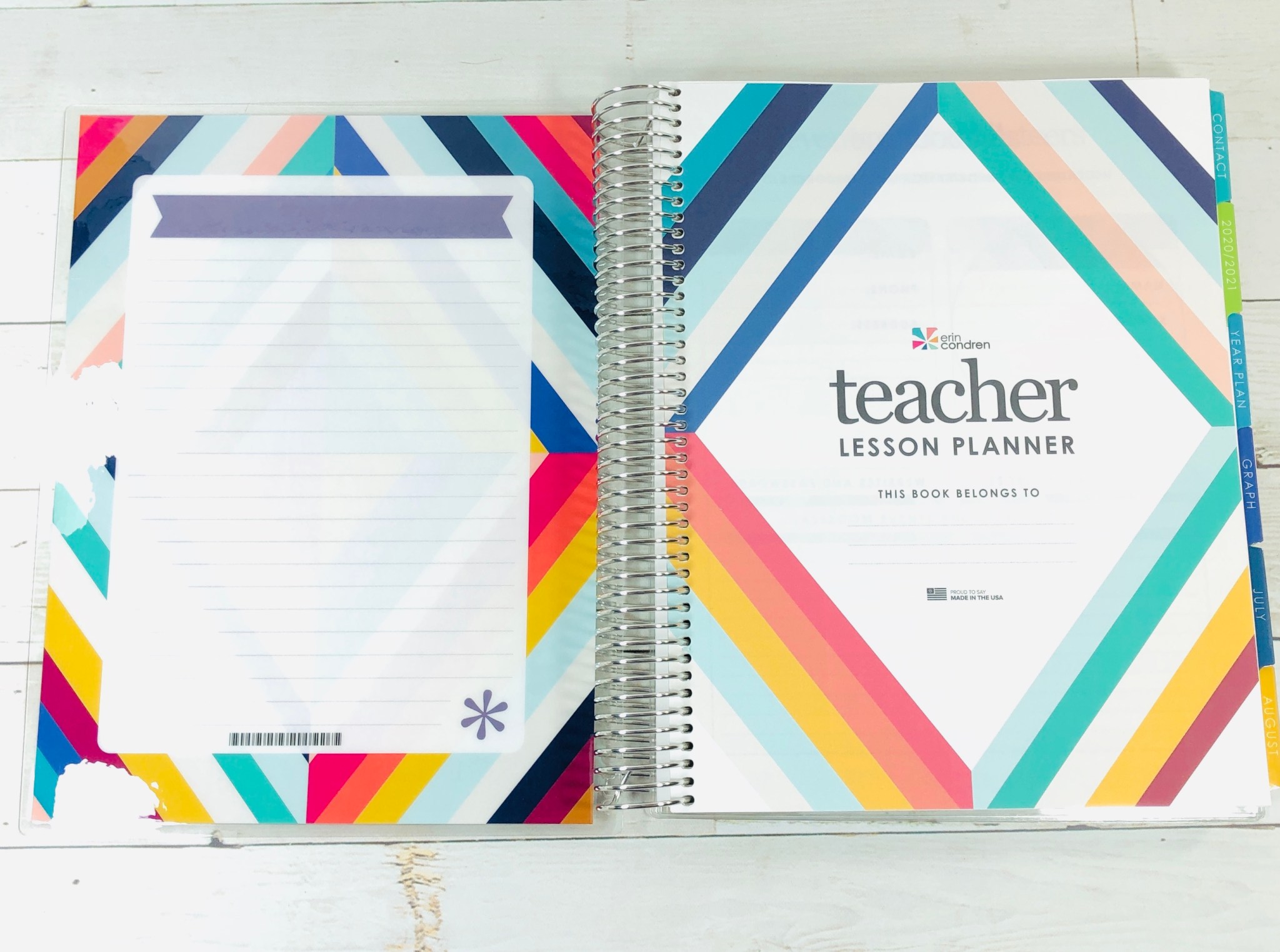 Erin Condren 2020-2021 Teacher Lesson Planner Review + Coupon - Hello ...