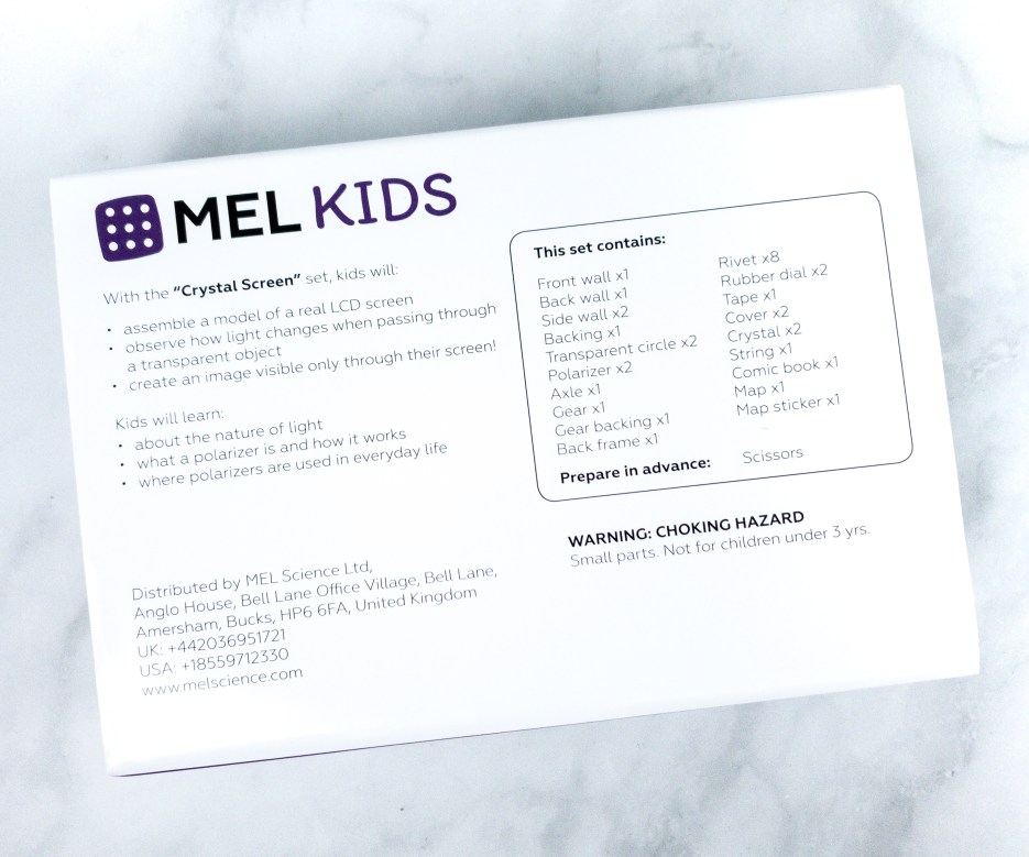 MEL Science Kids Subscription Box Review + Coupon - CRYSTAL SCREEN ...