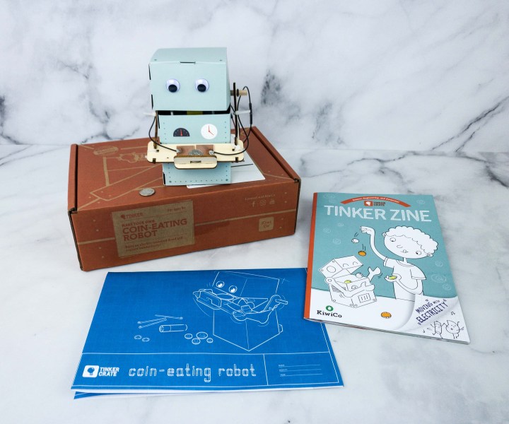KiwiCo Tinker Crate Review & Coupon - COIN-EATING ROBOT - Hello ...
