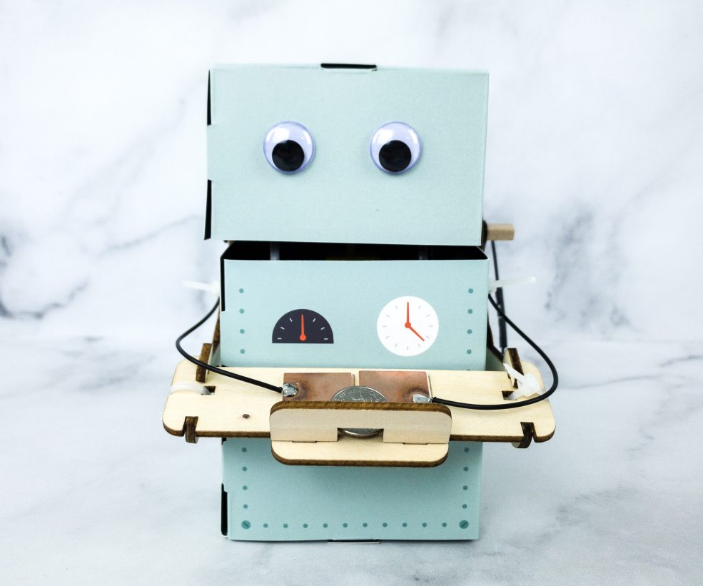 KiwiCo Tinker Crate Review & Coupon - COIN-EATING ROBOT - hello ...