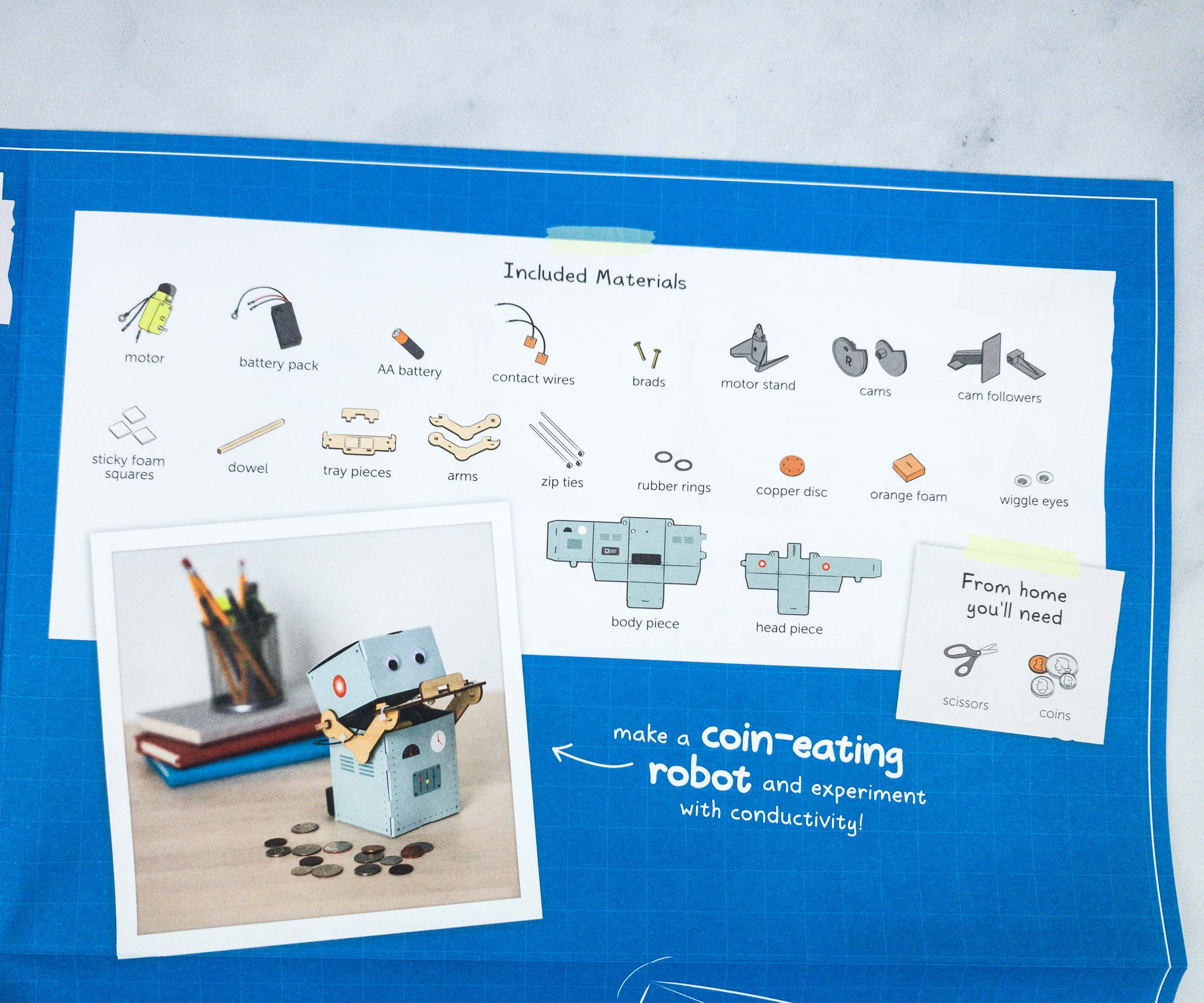 KiwiCo Tinker Crate Review & Coupon - COIN-EATING ROBOT - hello ...