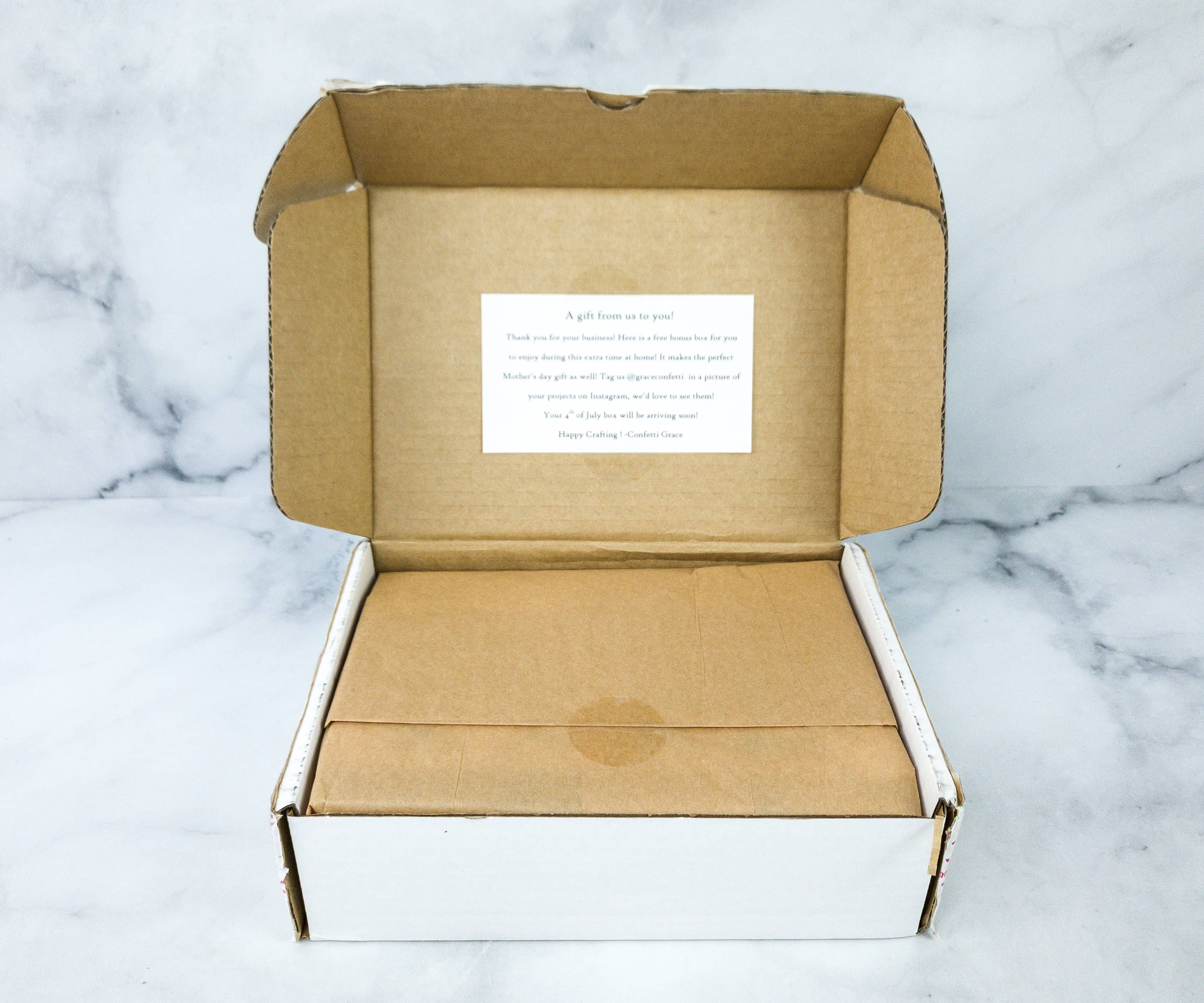 Confetti Grace Bonus Box Review - Hello Subscription