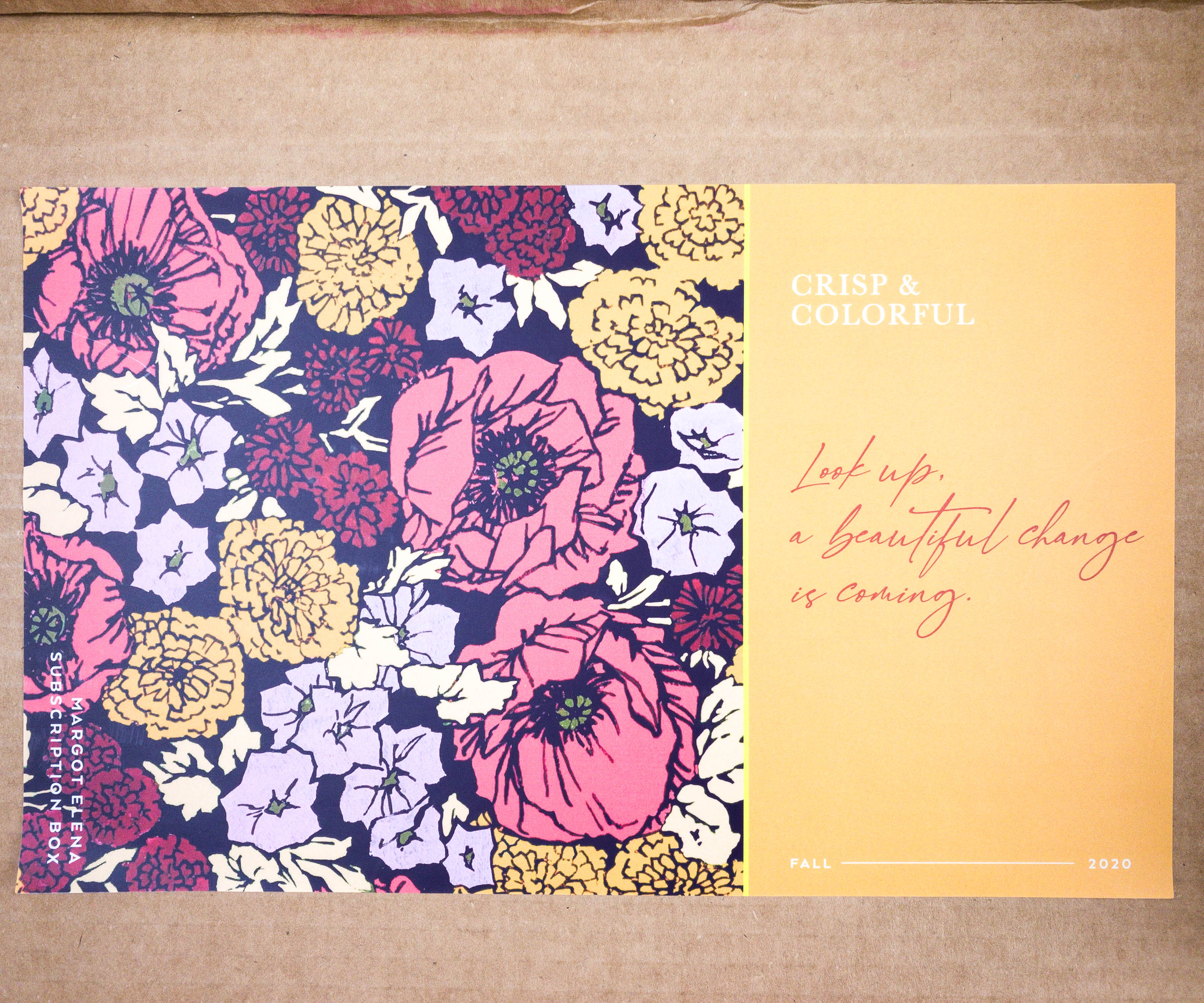 Margot Elena Fall 2020 Discovery Box Review - Hello Subscription