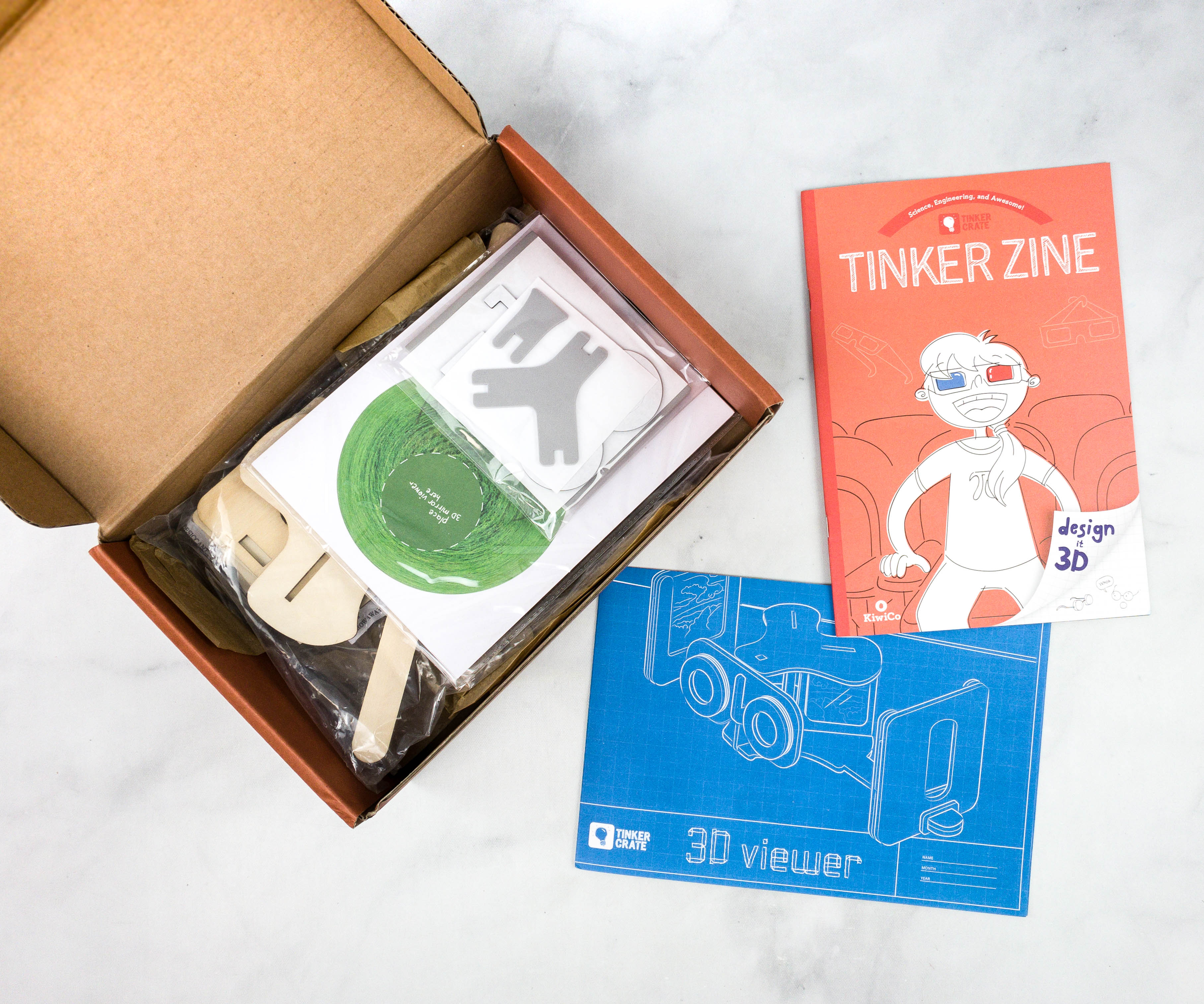 KiwiCo Tinker Crate Review & Coupon - 3D VIEWER - Hello Subscription