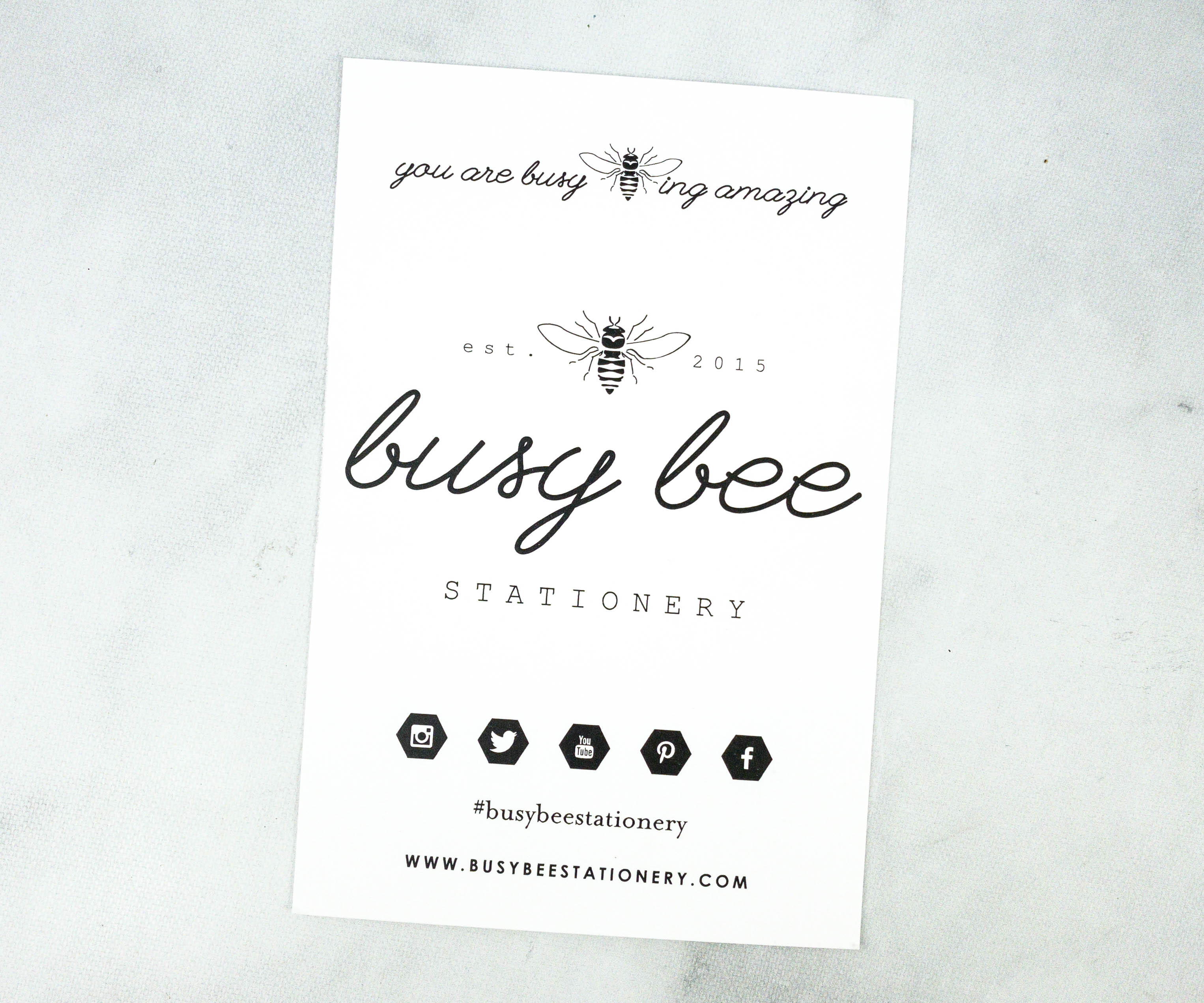 Busy Bee Stationery October 2020 Subscription Box Review - Hello ...