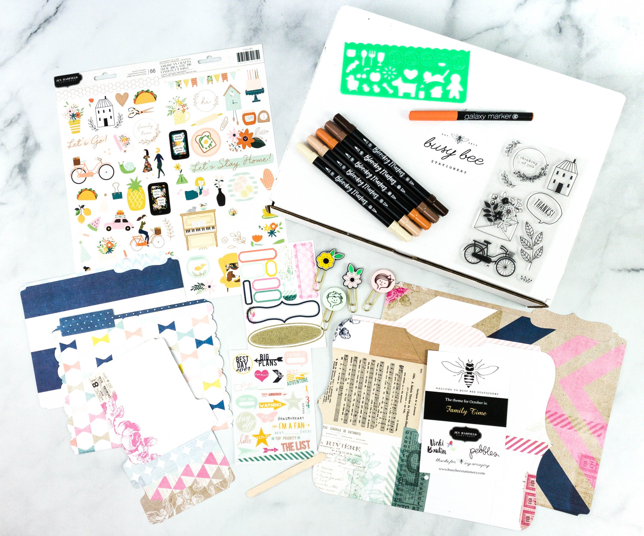 Busy Bee Stationery October 2020 Subscription Box Review - Hello ...