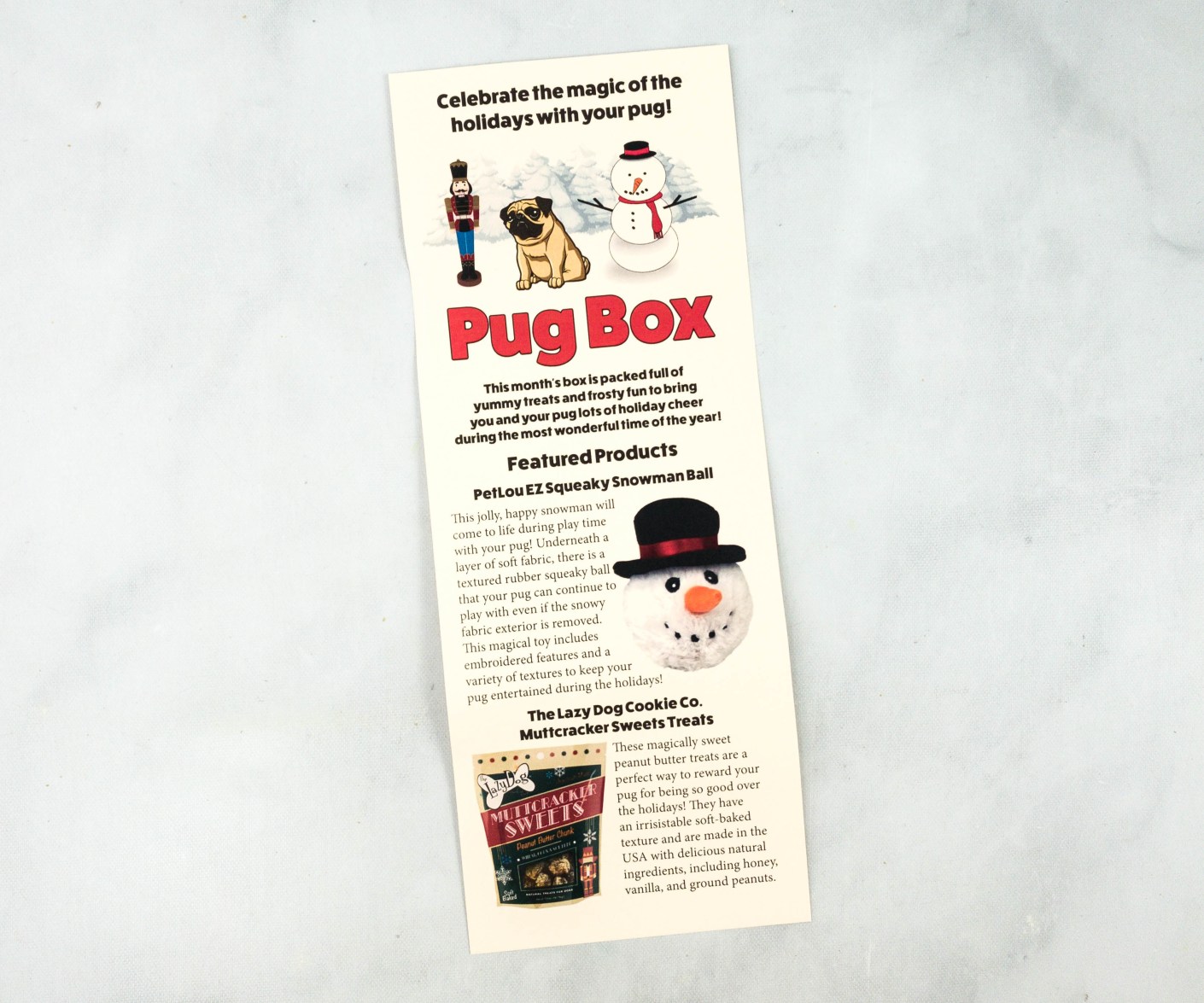 Pug Box December 2020 Subscription Box Review + Coupon - Hello Subscription