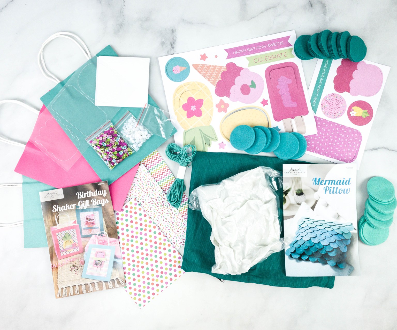 Annie's Creative Girls Club Review + Coupon - Mermaid Pillow & Birthday ...