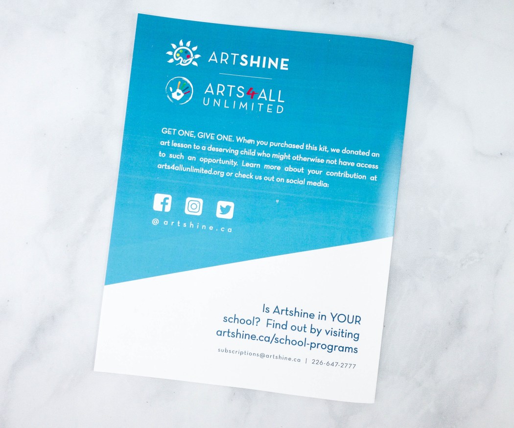 Artshine in a Box January 2021 Subscription Box Review + Coupon - Hello Subscription