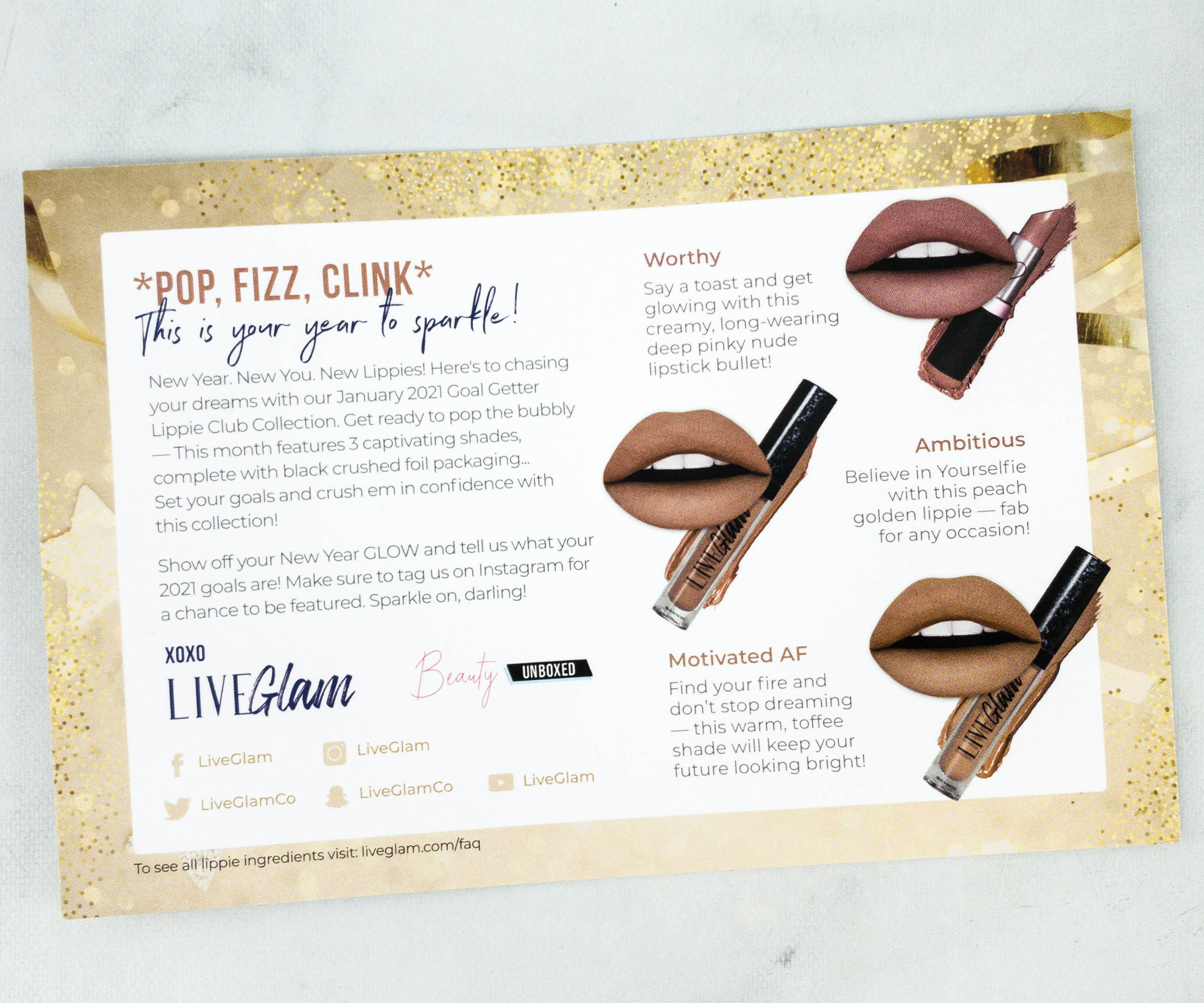 LiveGlam Lippie Club January 2021 Review + FREE Lipstick Coupon ...