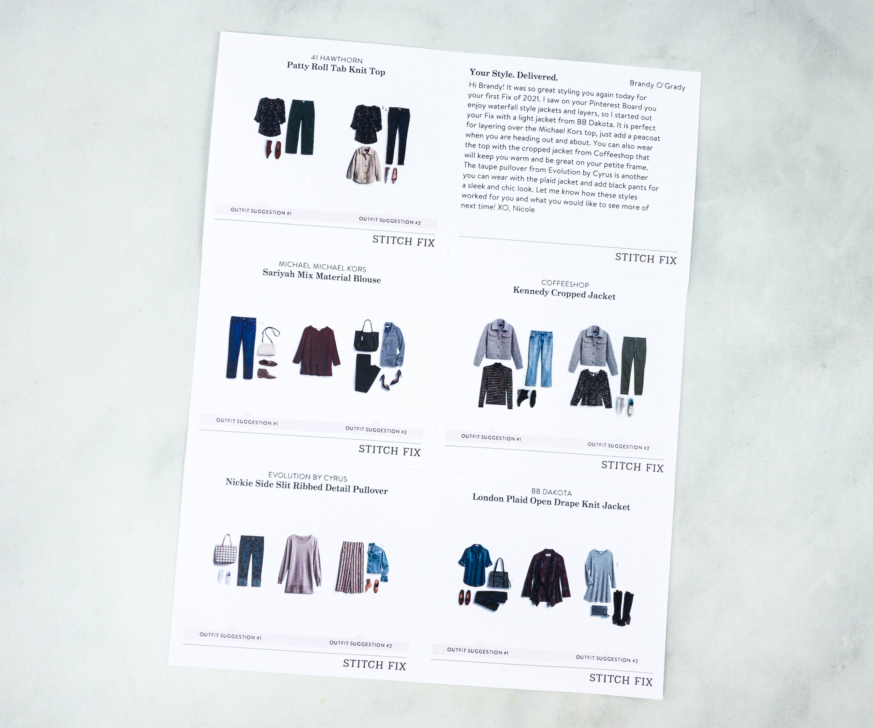 Stitch Fix Women Review - January 2021 - Hello Subscription