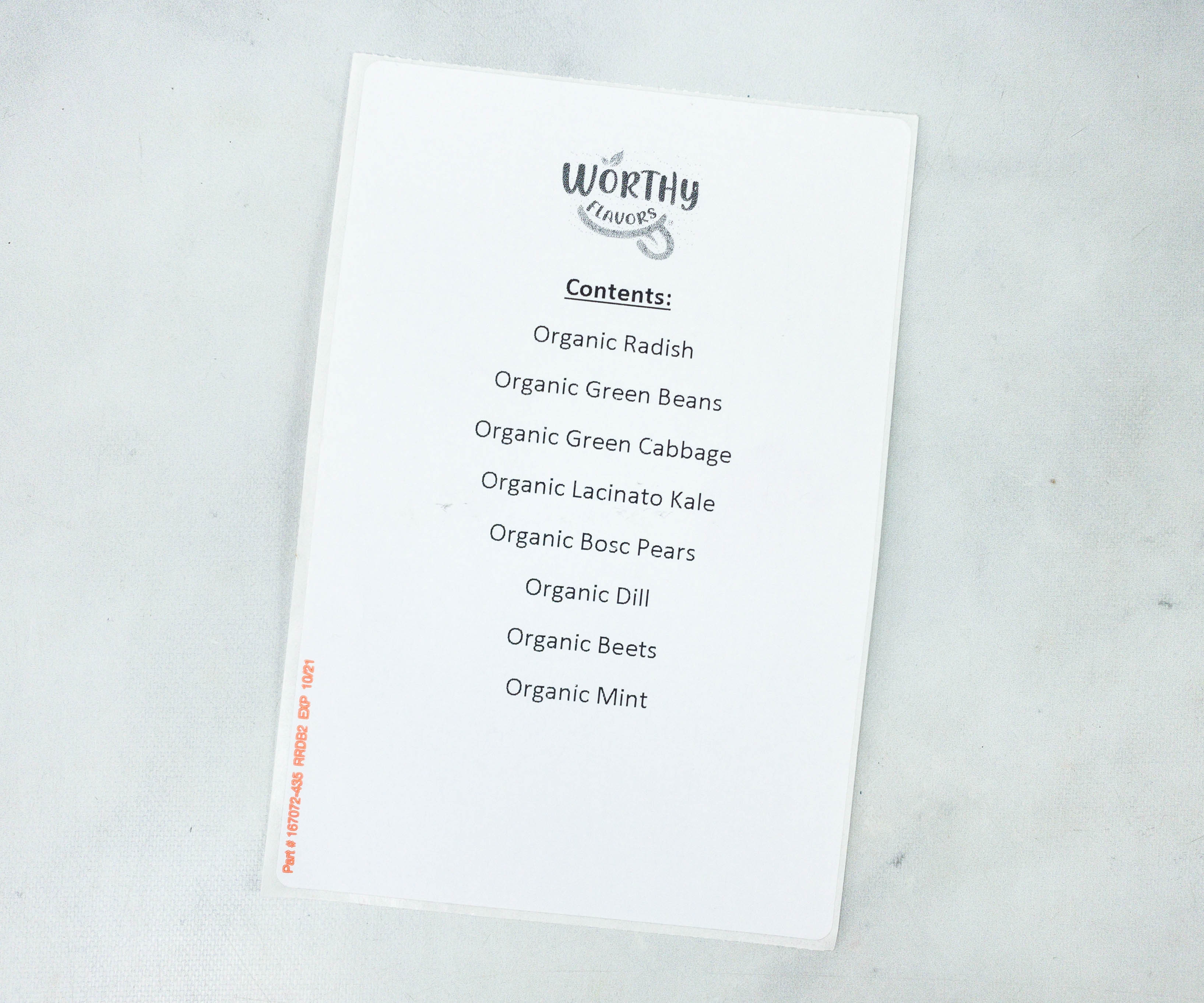 Worthy Flavors Produce Subscription Box Review - Hello Subscription