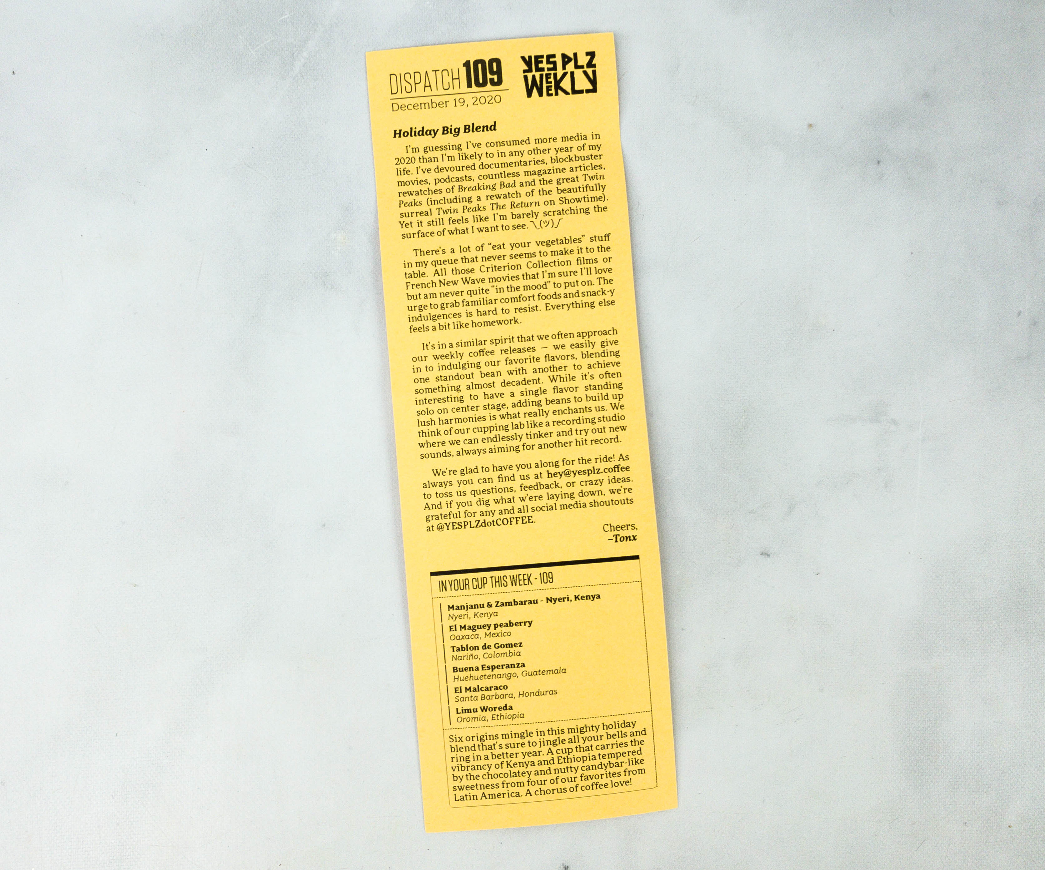 Yes Plz Coffee Subscription Review + Coupon - Hello Subscription