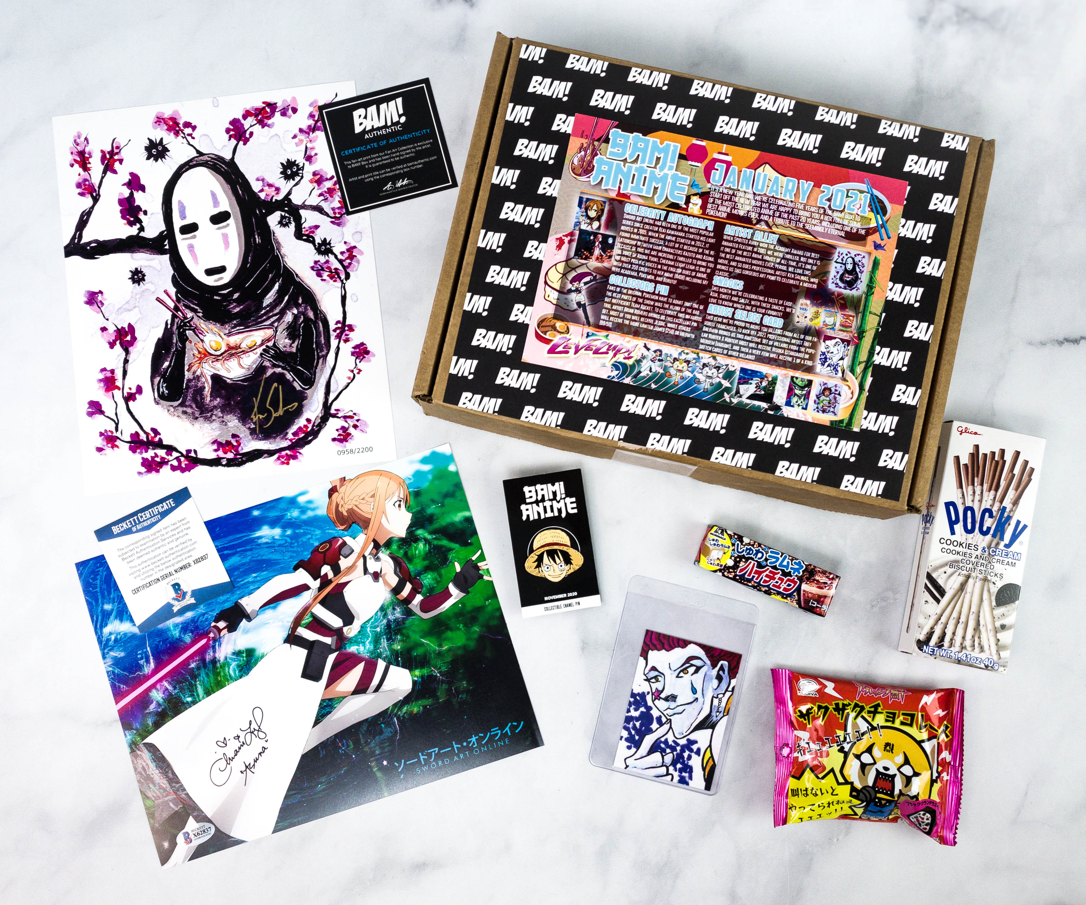 The BAM! Anime Box January 2021 Subscription Box Review - Hello ...