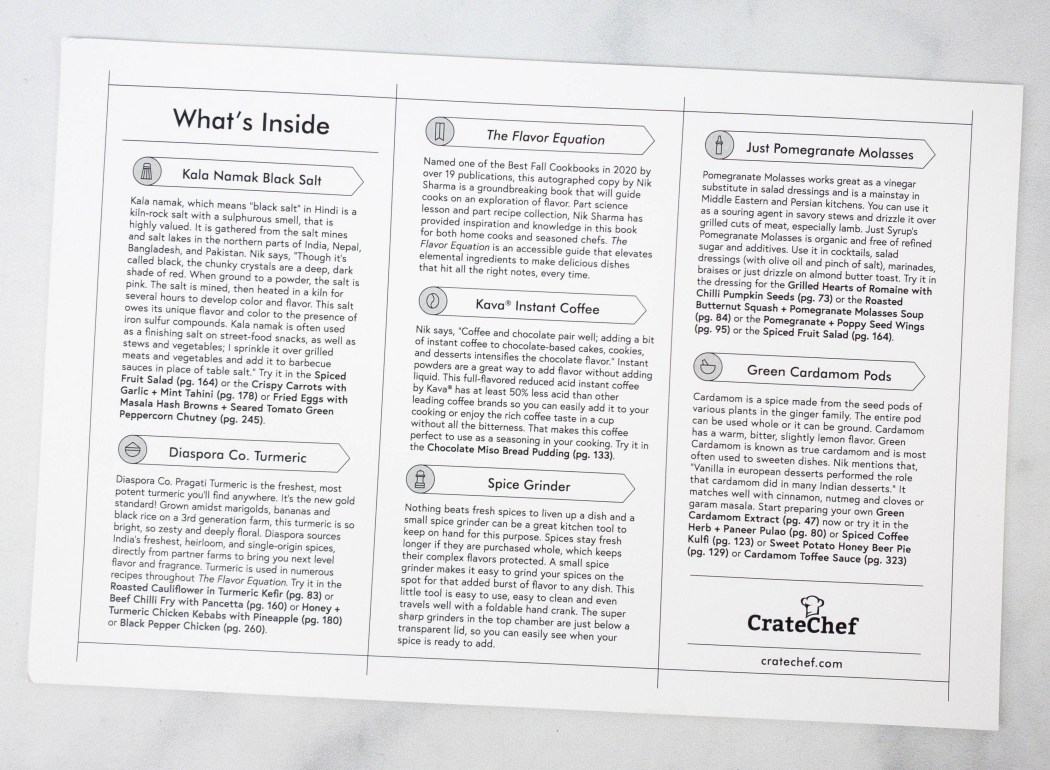 Crate Chef Review + Coupon - Chef Nik Sharma - Hello Subscription