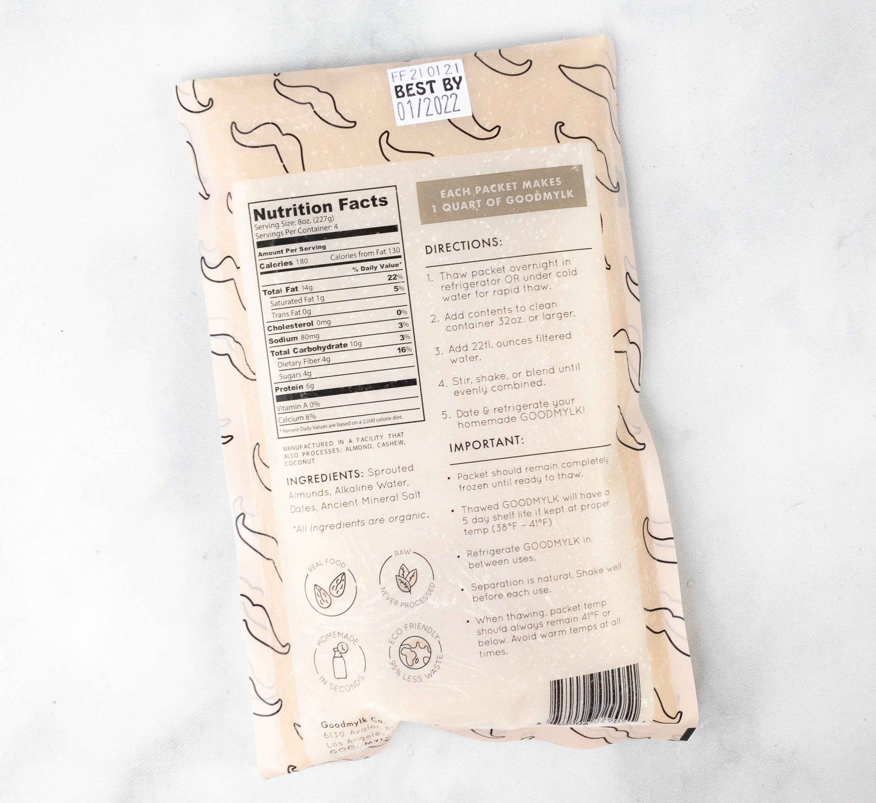 Goodmylk Almond Mylk Subscription Review - Hello Subscription