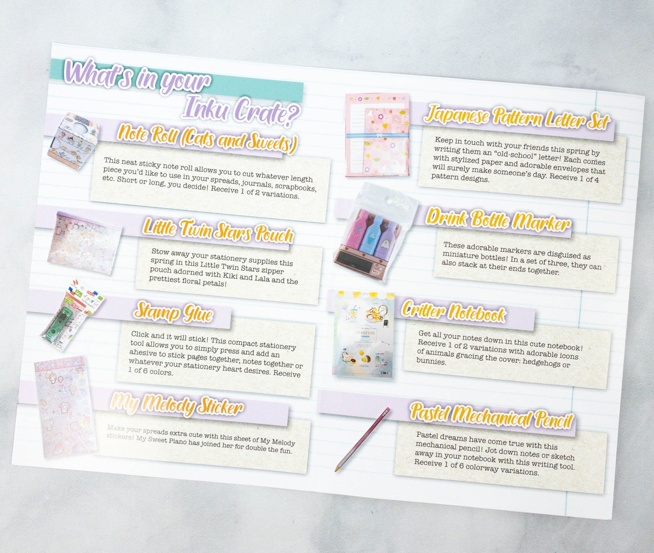 Inku Crate Review + Coupon - April 2021 - Hello Subscription