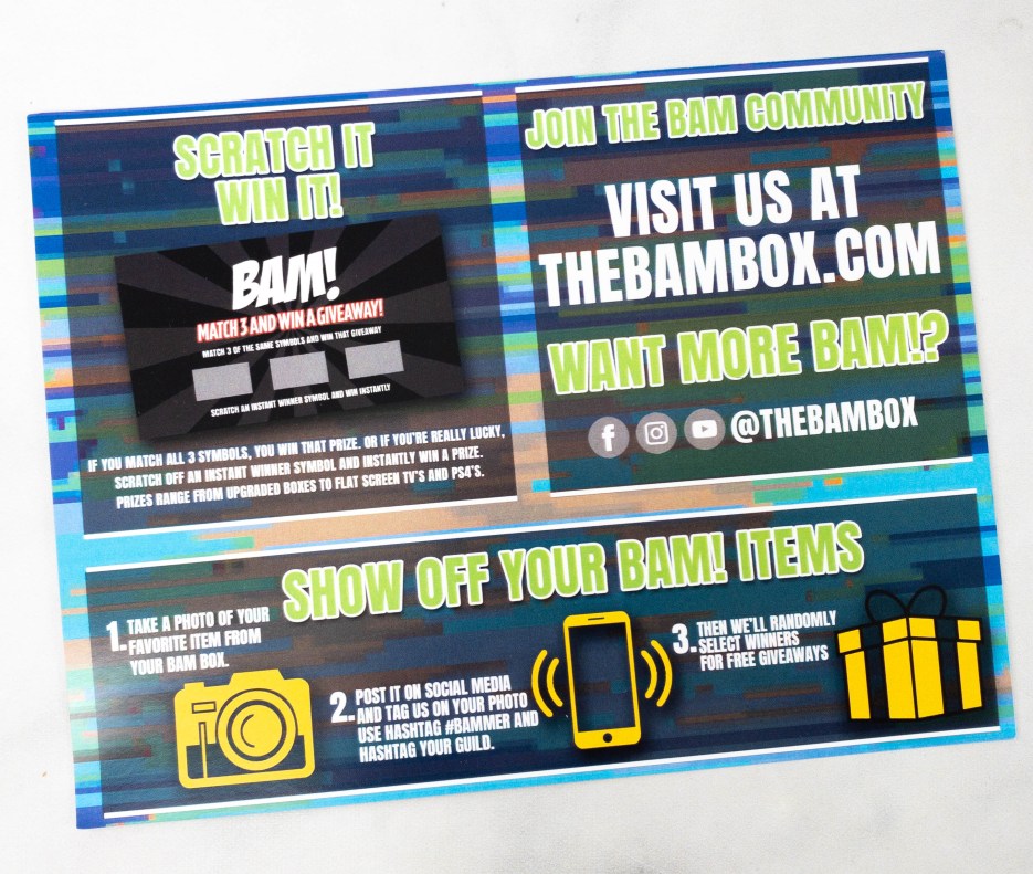 The Bam! Gamer Box April 2021 Subscription Box Review - Hello Subscription