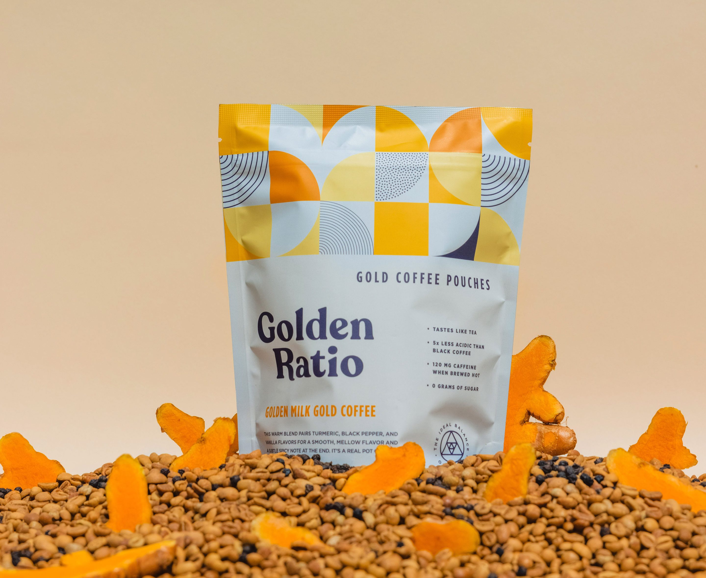 Golden Ratio Coffee Launches Golden Milk Gold Coffee: A Real Pot of ...