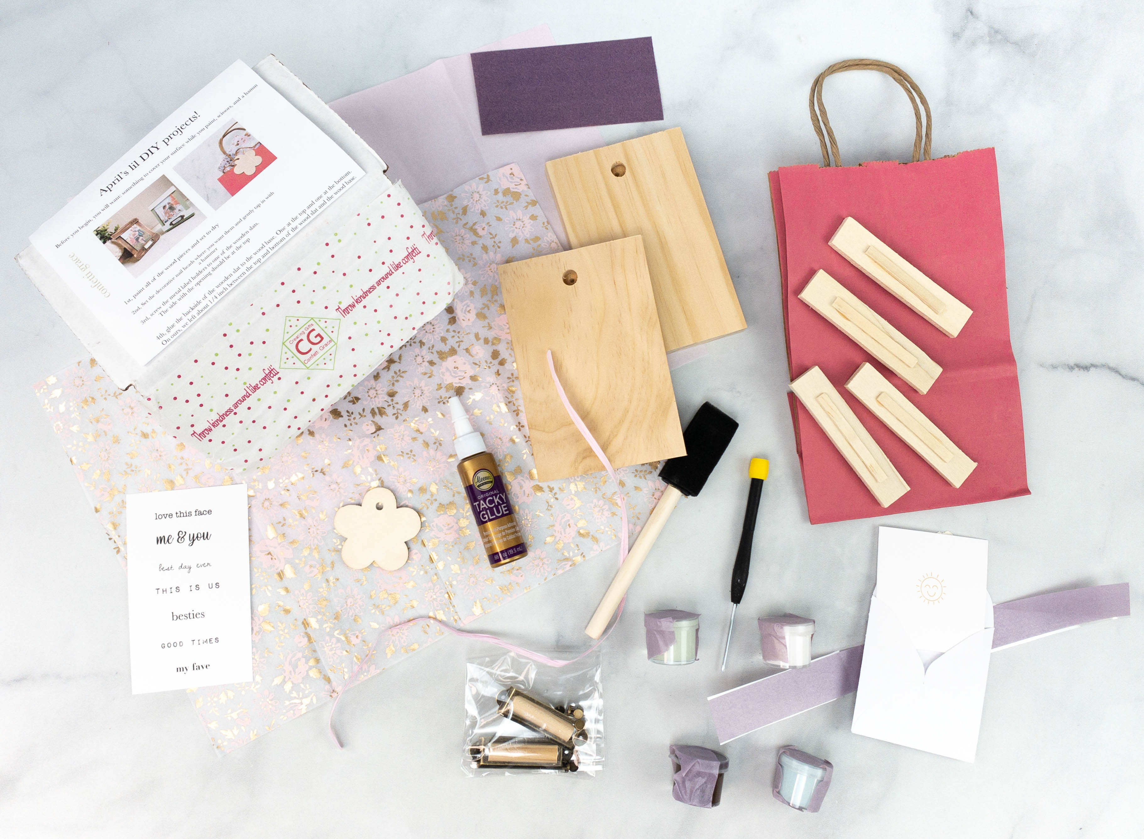 Lil Grace Box by Confetti Grace April 2021 Craft Subscription Box ...