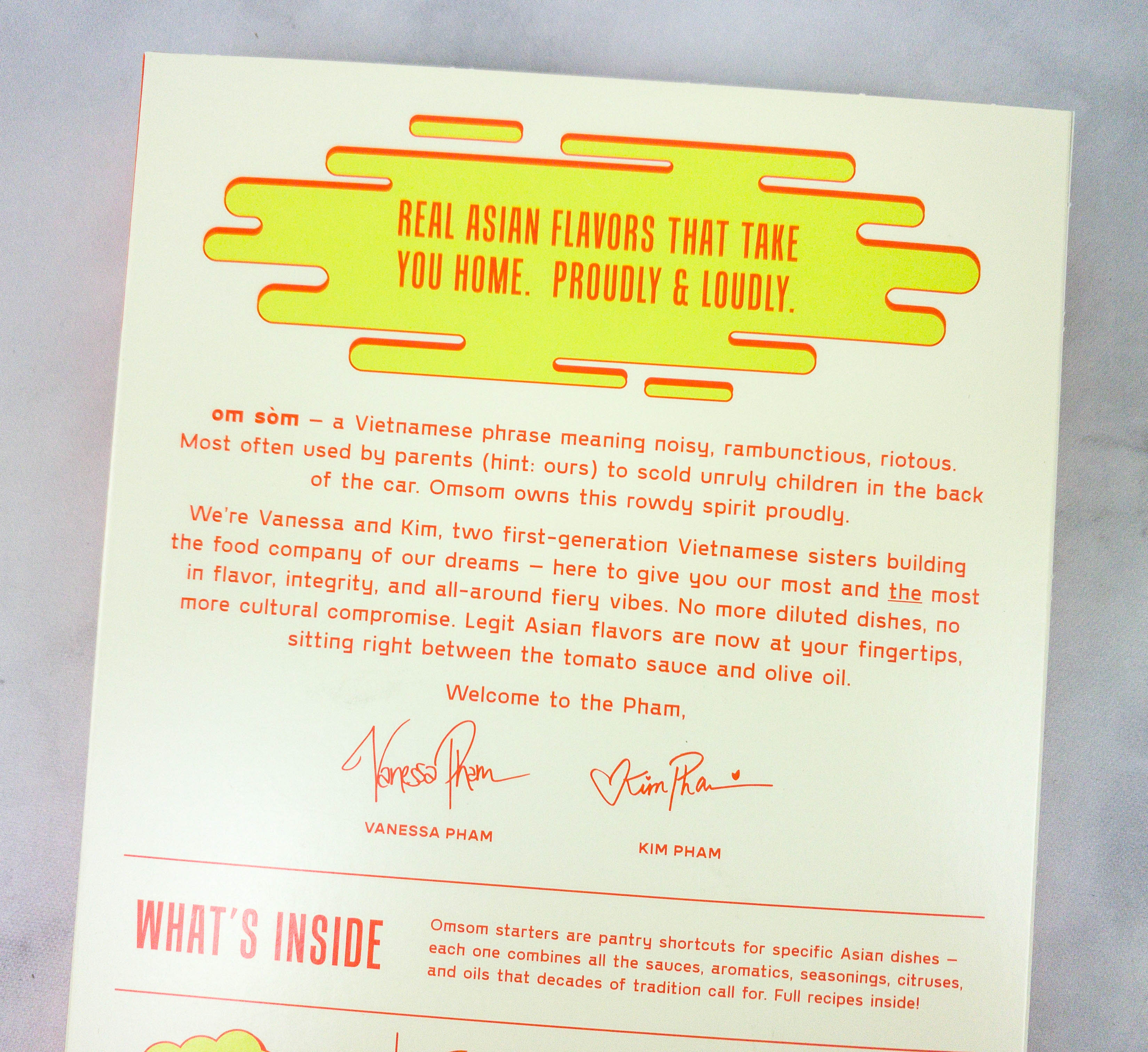 Omsom Review - Southeast Asian Omsom Sampler - Hello Subscription