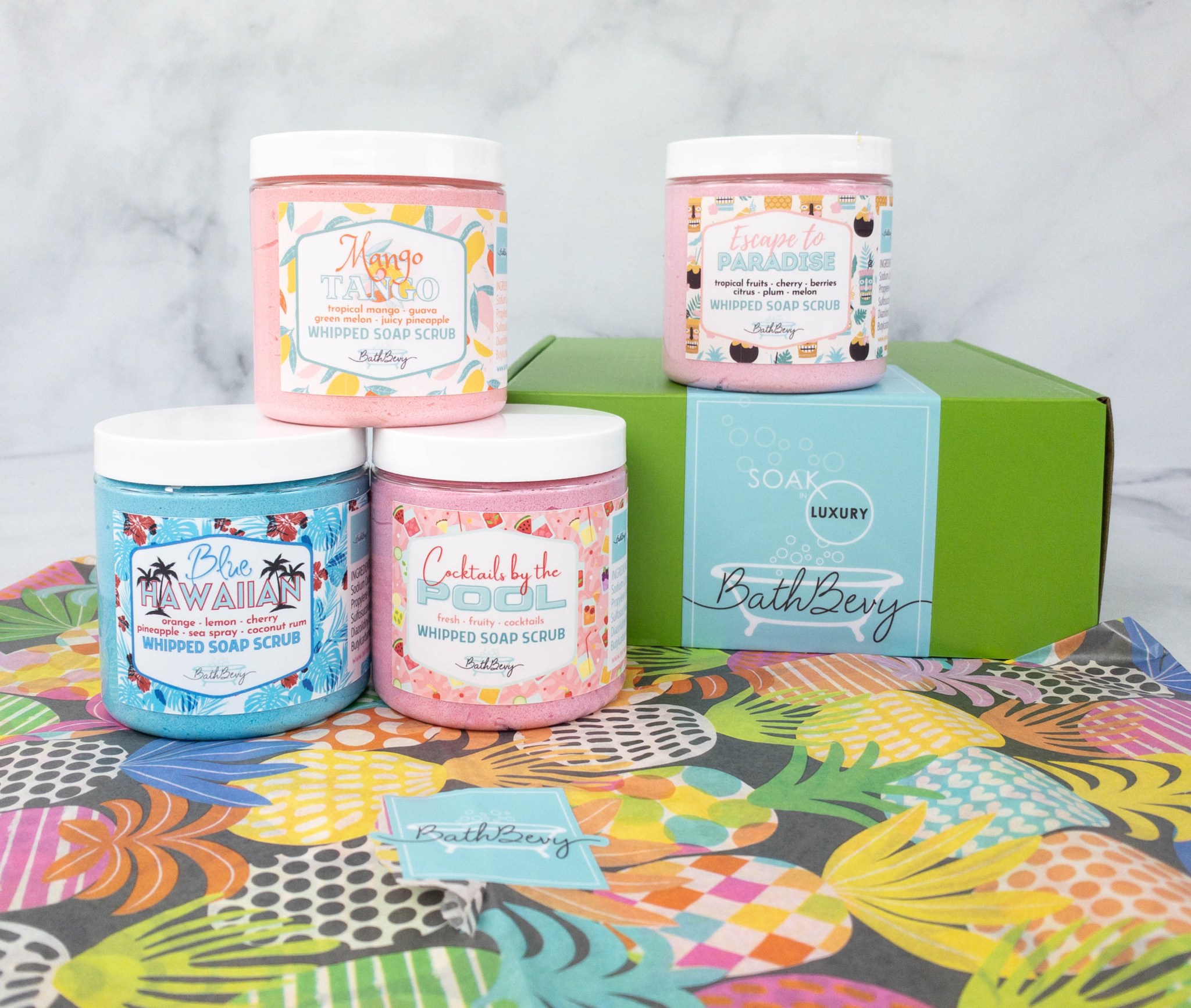 Bath Bevy Limited Edition Summer Scrubbin' Whipped Soap Scrubs Set Review + Coupon - Hello ...