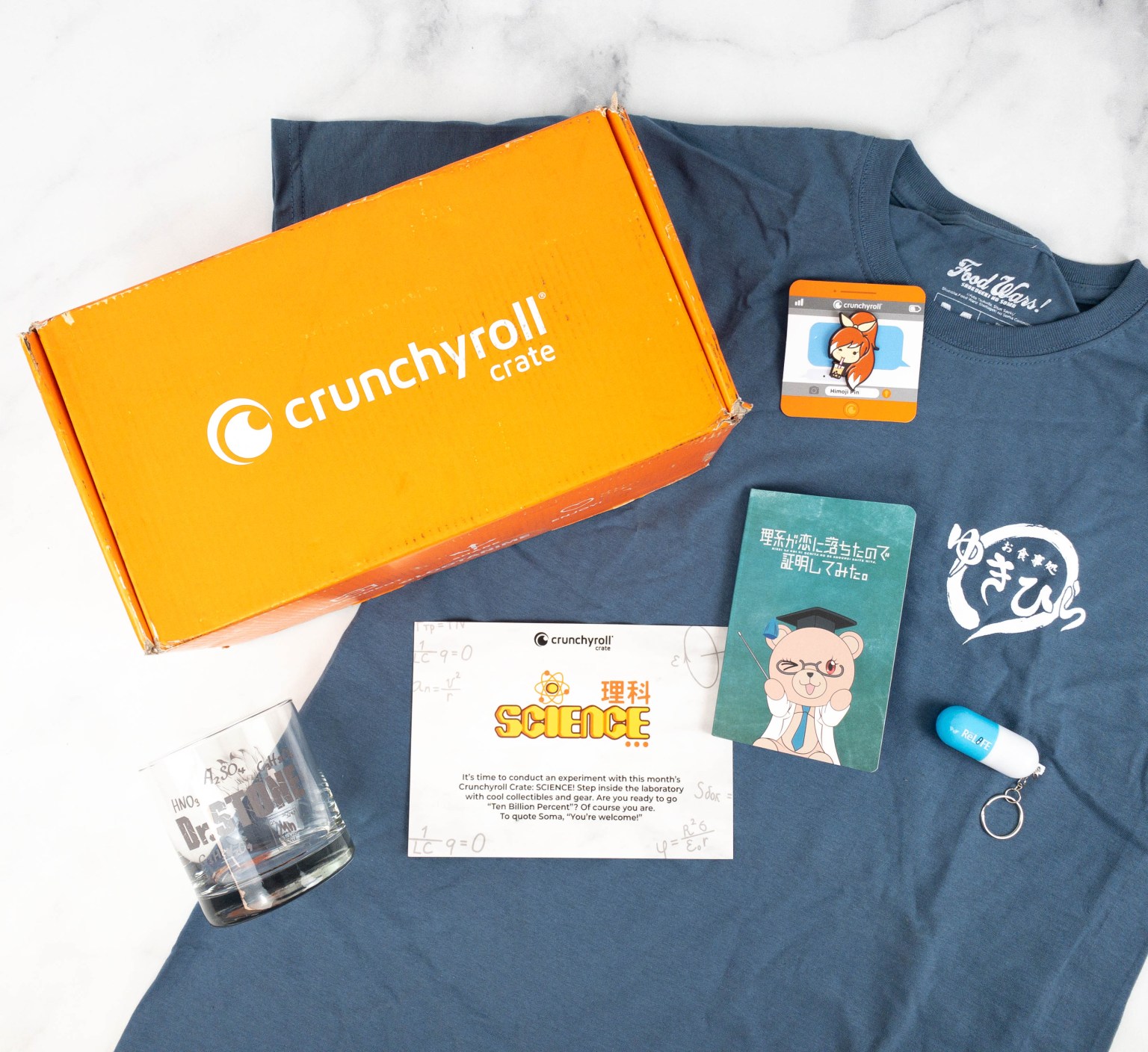 Crunchyroll Crate "SCIENCE" May 2021 Subscription Box Review - Hello ...