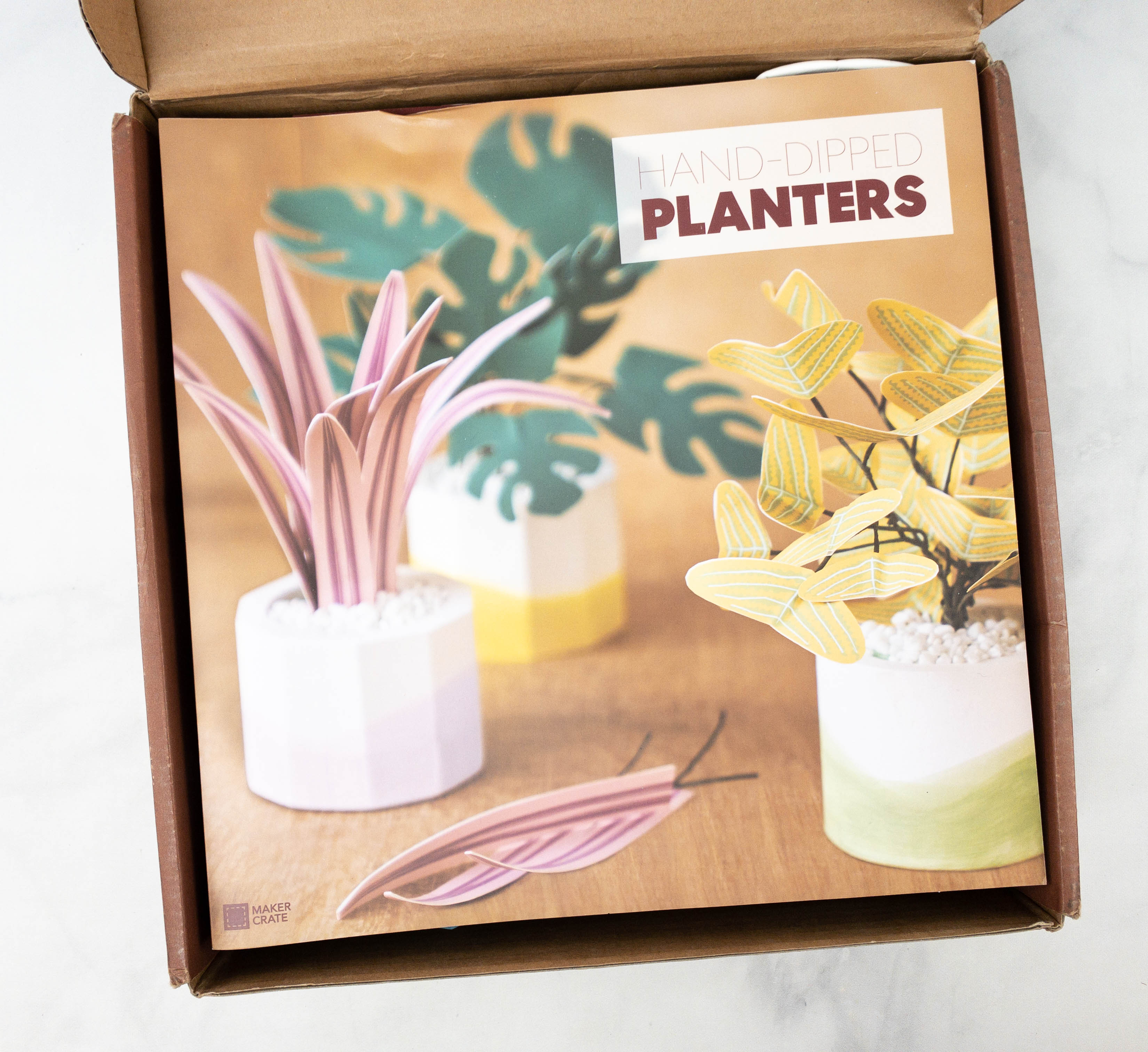 Maker Crate Review + Coupon - HAND-DIPPED PLANTERS - Hello Subscription
