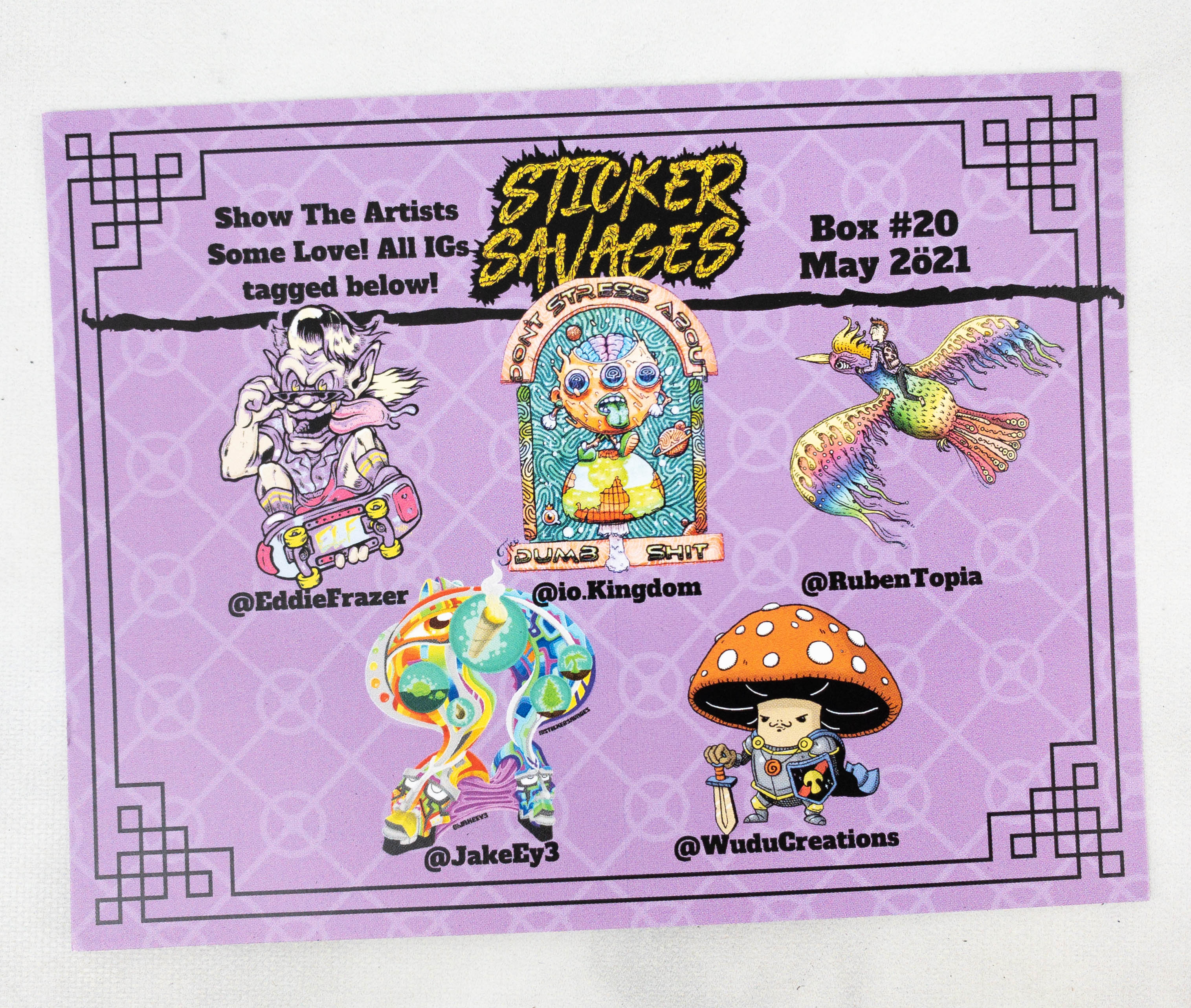 Sticker Savages May 2021 Subscription Box Review + Coupon - Hello ...