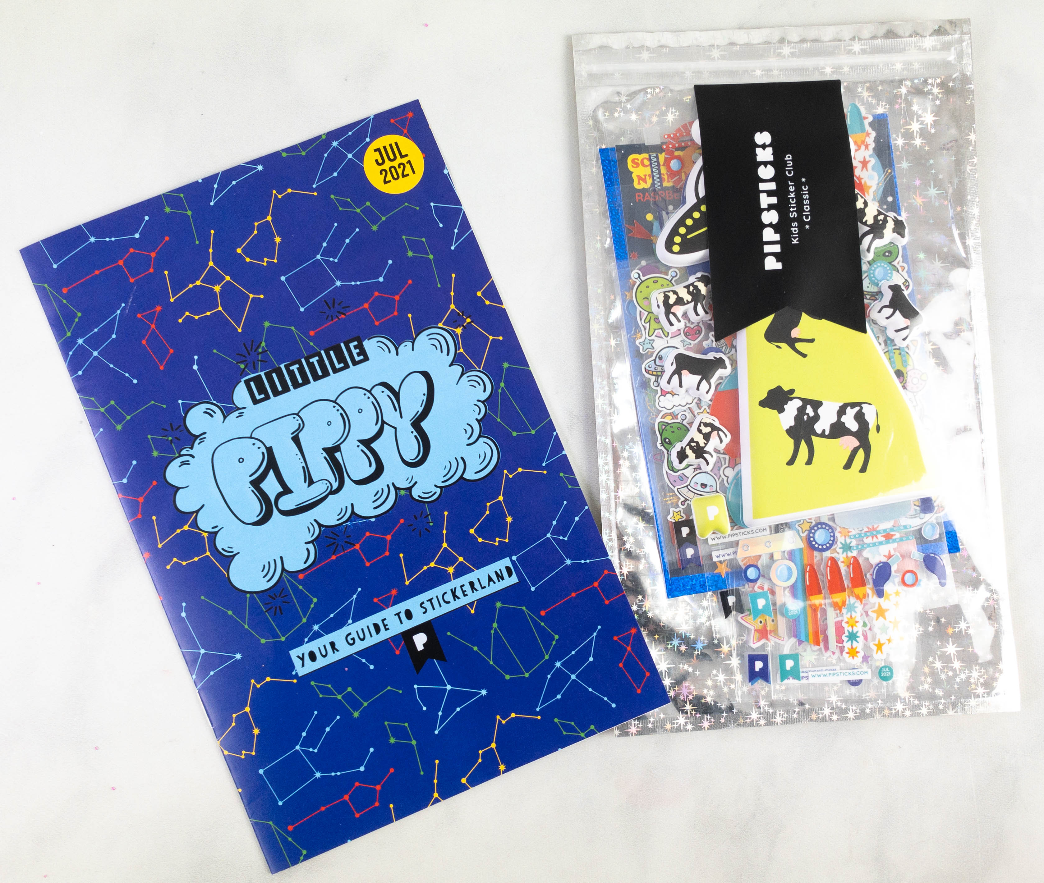 Pipsticks Kids Club Classic July 2021 Sticker Subscription Review ...