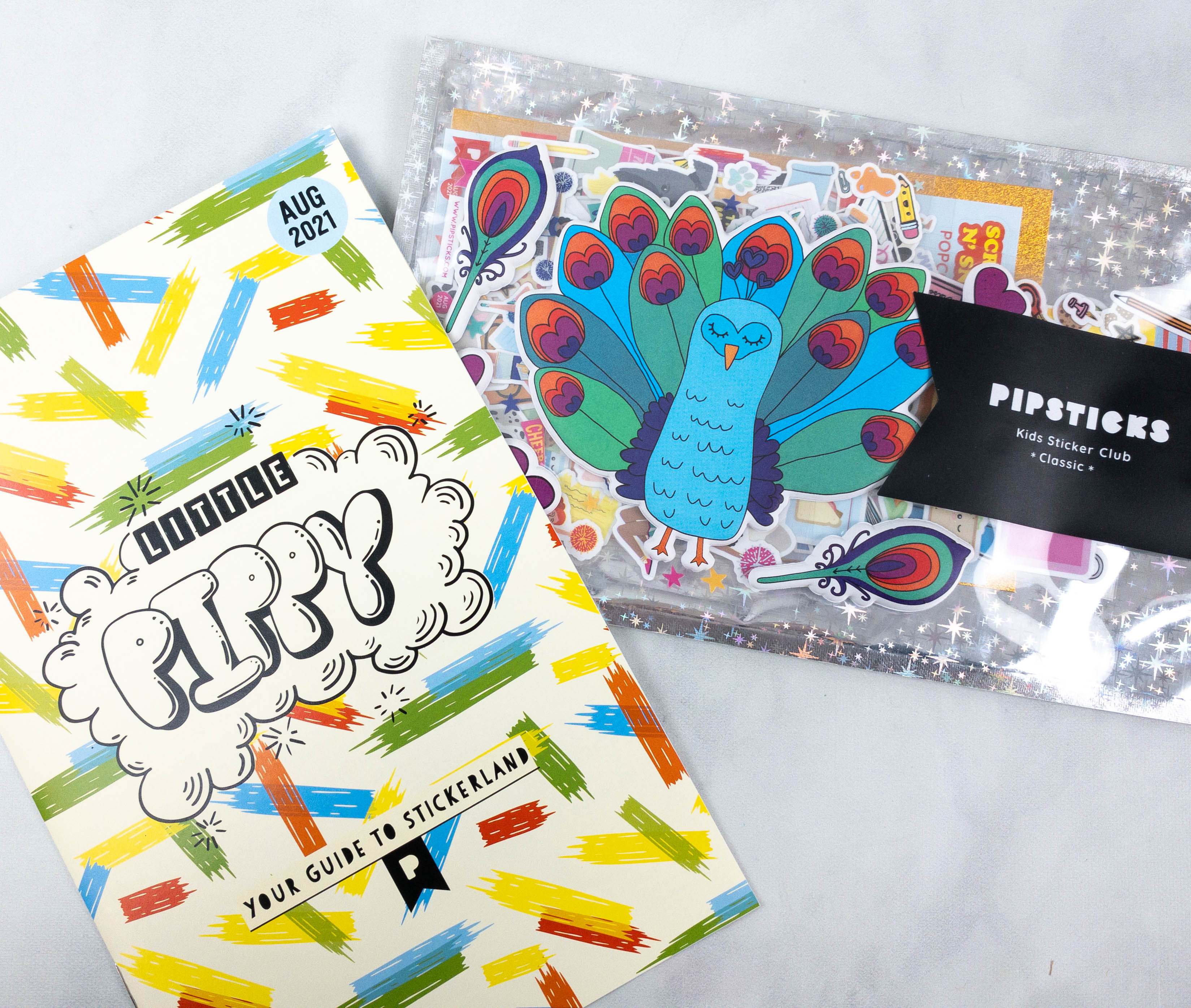 Pipsticks Kids Club Classic August 2021 Sticker Subscription Review ...