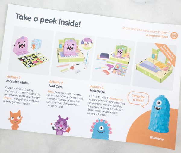 Sago Mini Box Review + Coupon - MONSTERS - Hello Subscription