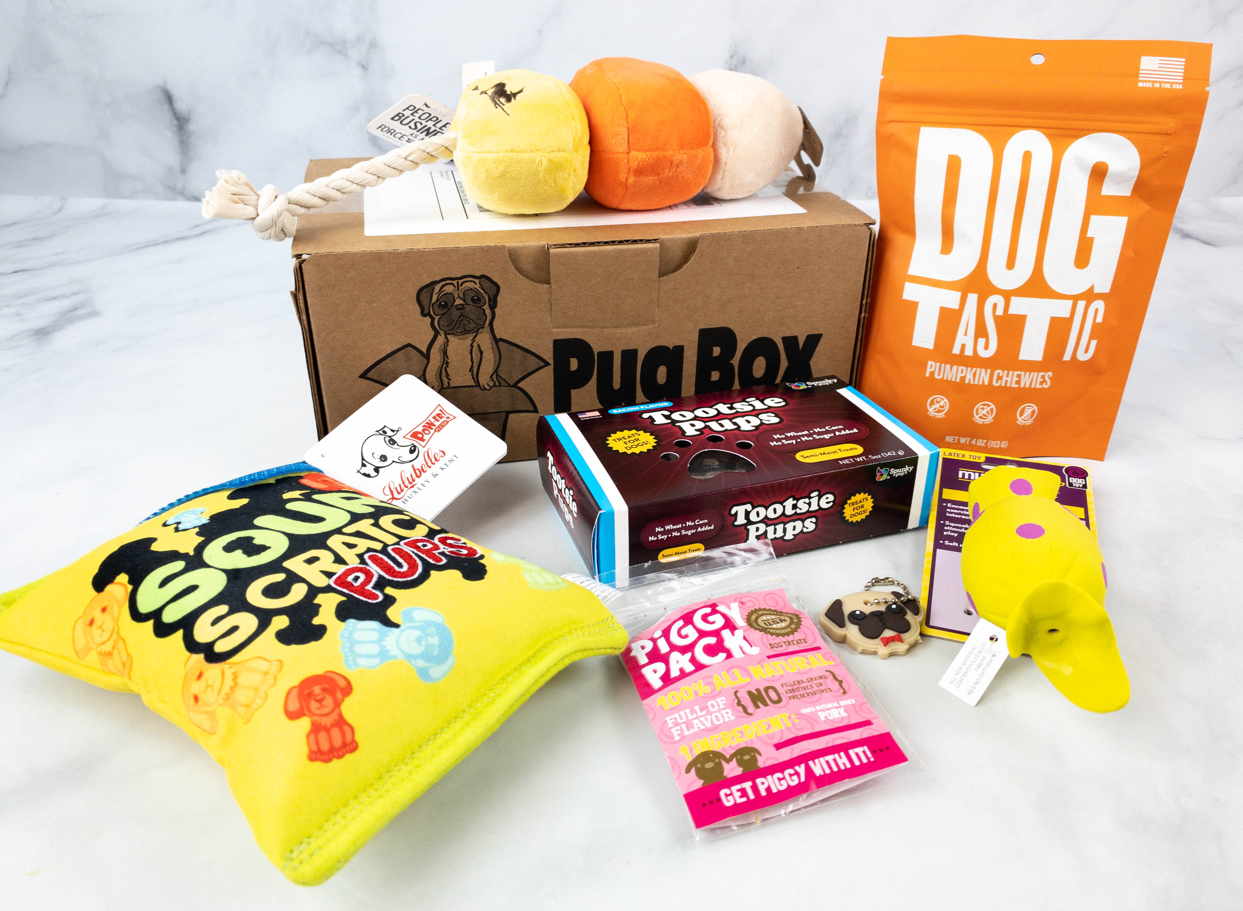 Pug Box September 2021 Subscription Box Review + Coupon - Hello ...