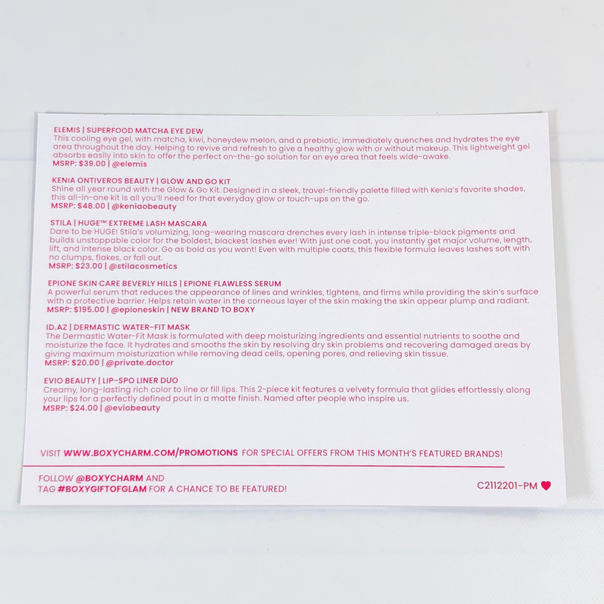 BOXYCHARM Premium December 2021 Review + Coupon - Hello Subscription