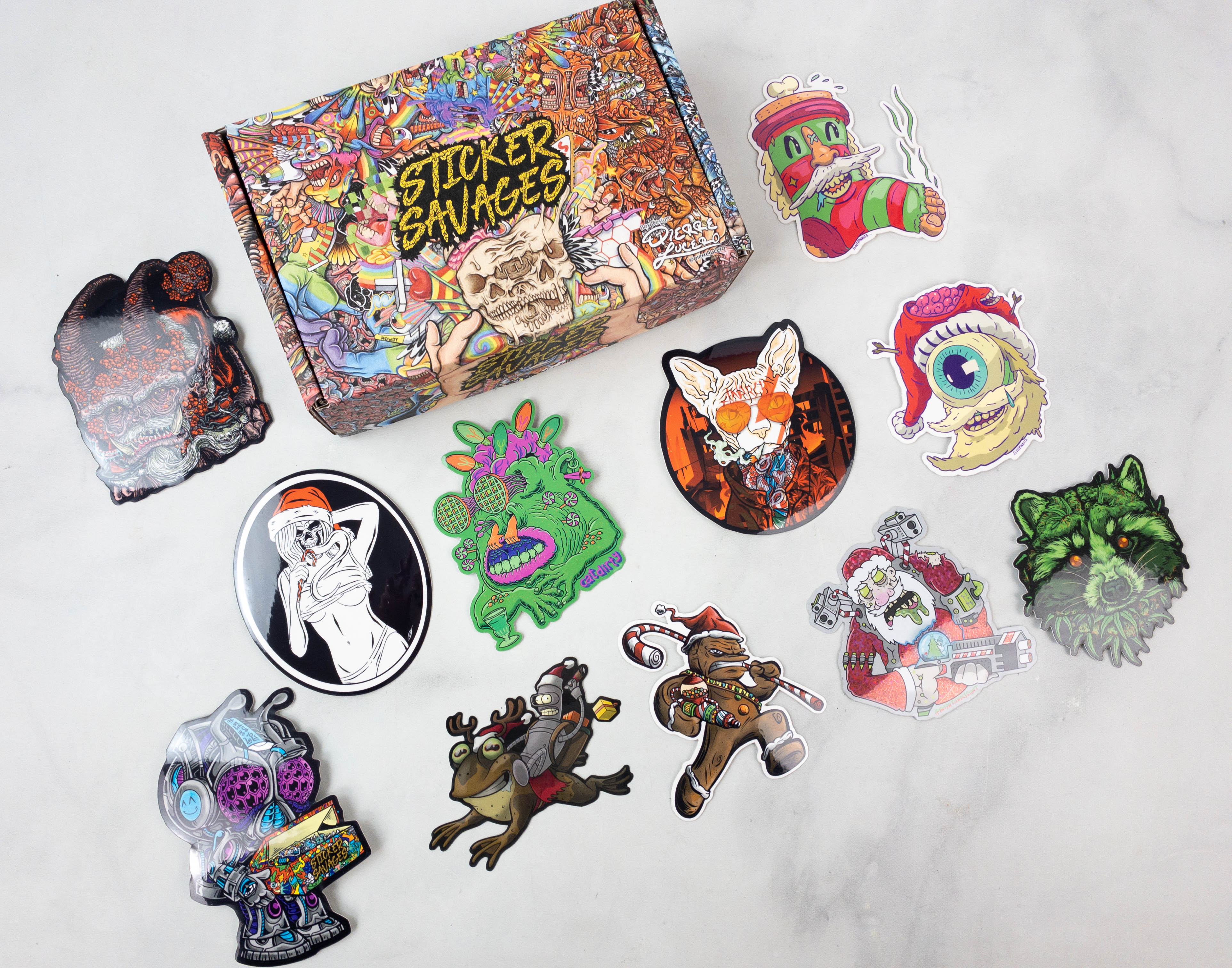 Sticker Savages December 2021: A Very Savage Christmas - Hello Subscription