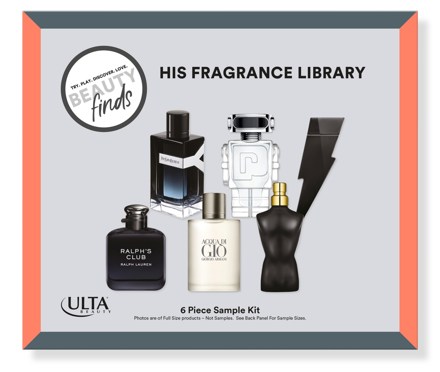 ULTA His Fragrance Library Kit: 6 Fragrance Samples For His Scent ...