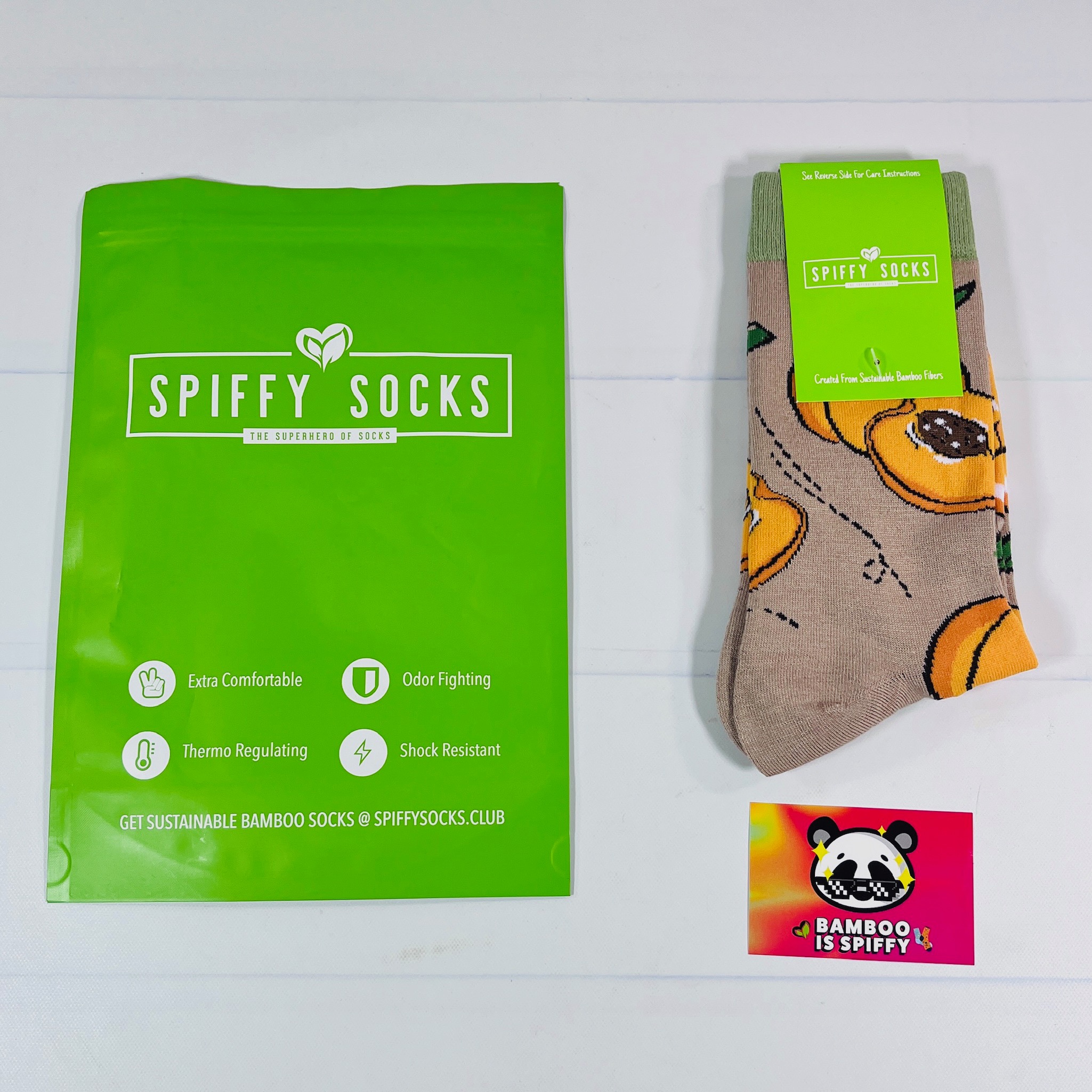 Spiffy Socks February 2023 Review: Peach Harvest - Hello Subscription