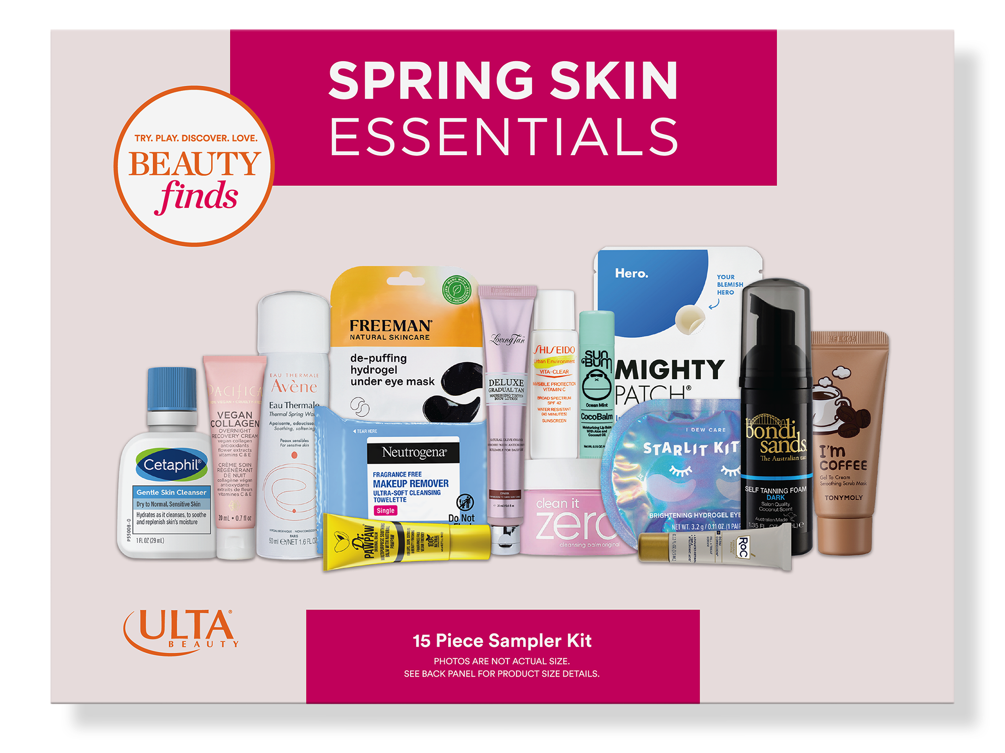 ULTA Spring Skin Essentials Sampler Kit: 15 Face and Body Favorites ...