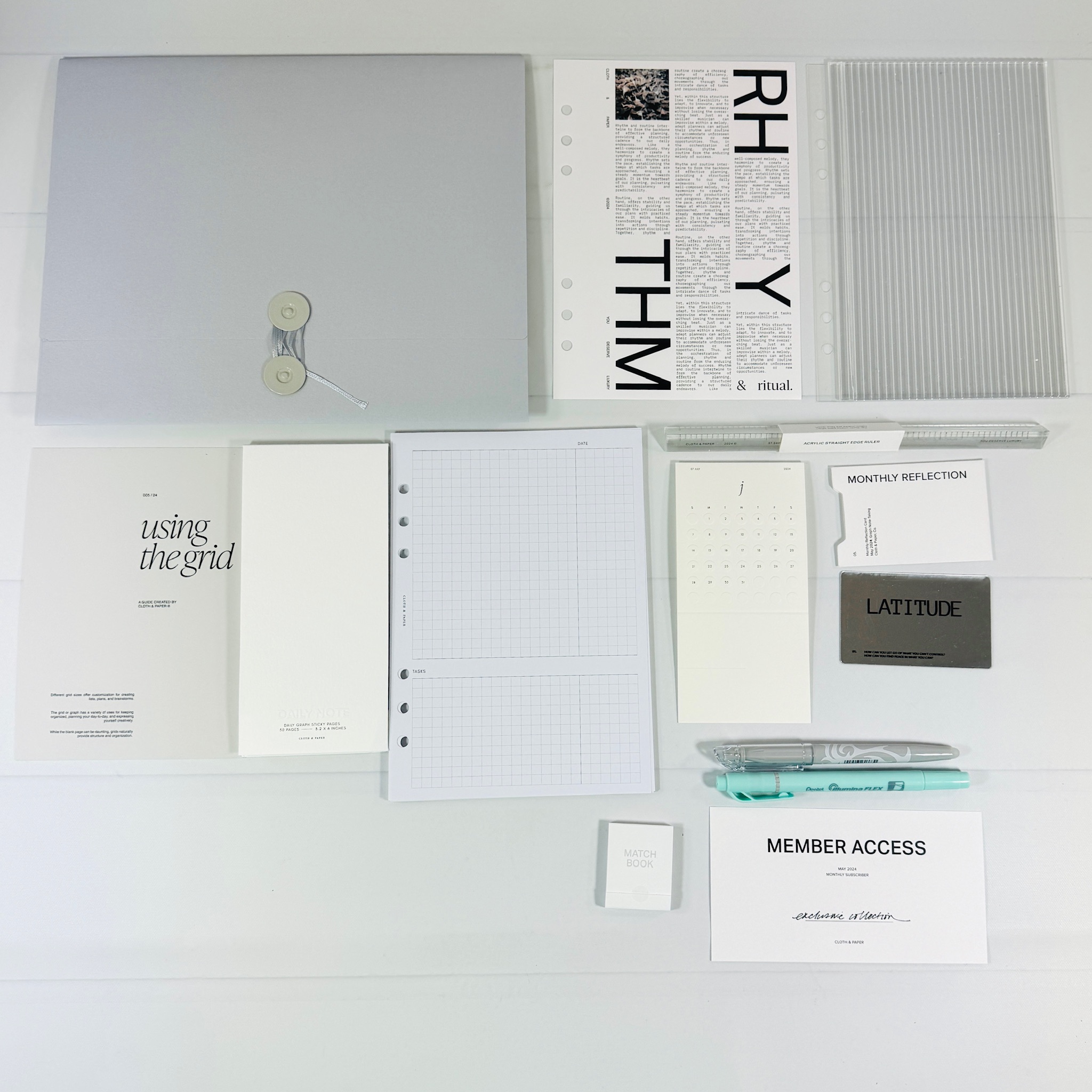 CLOTH & PAPER Intention Box May 2024 Review: Graph Note Taking! - Hello ...