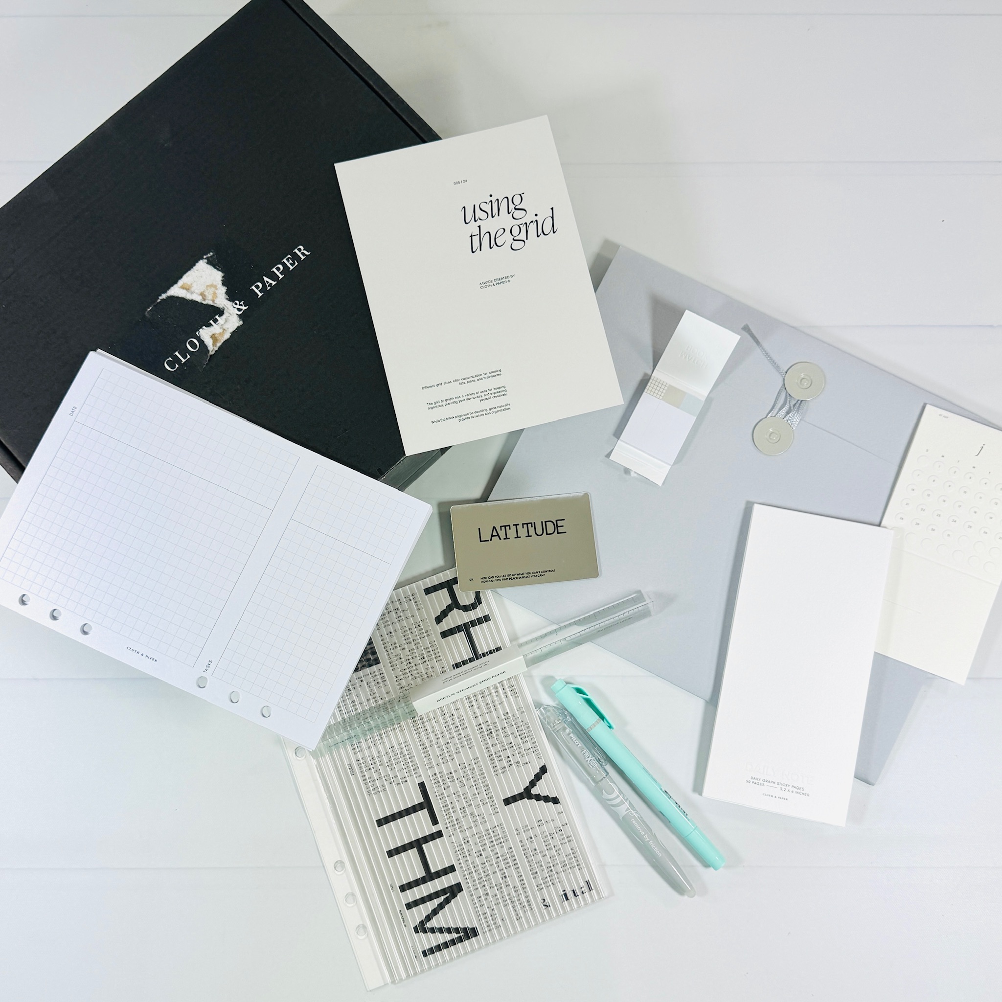 CLOTH & PAPER Intention Box May 2024 Review: Graph Note Taking! - Hello ...