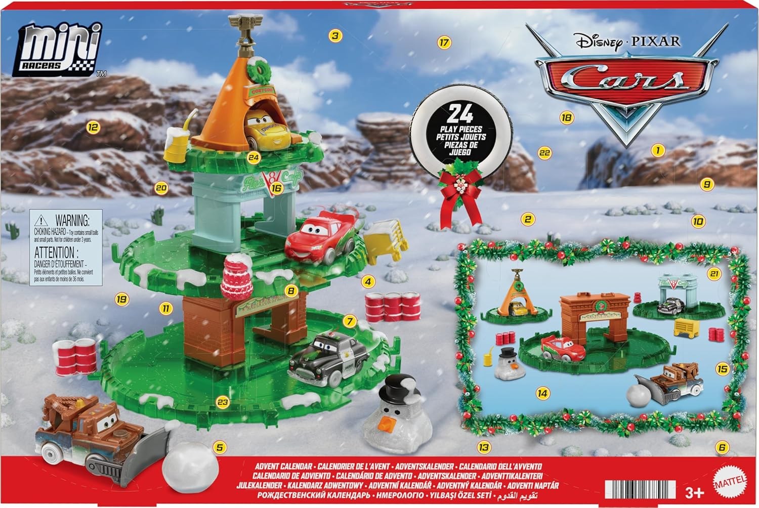2024 Disney Pixar CARS Advent Calendar: Race Into The Festive Season ...