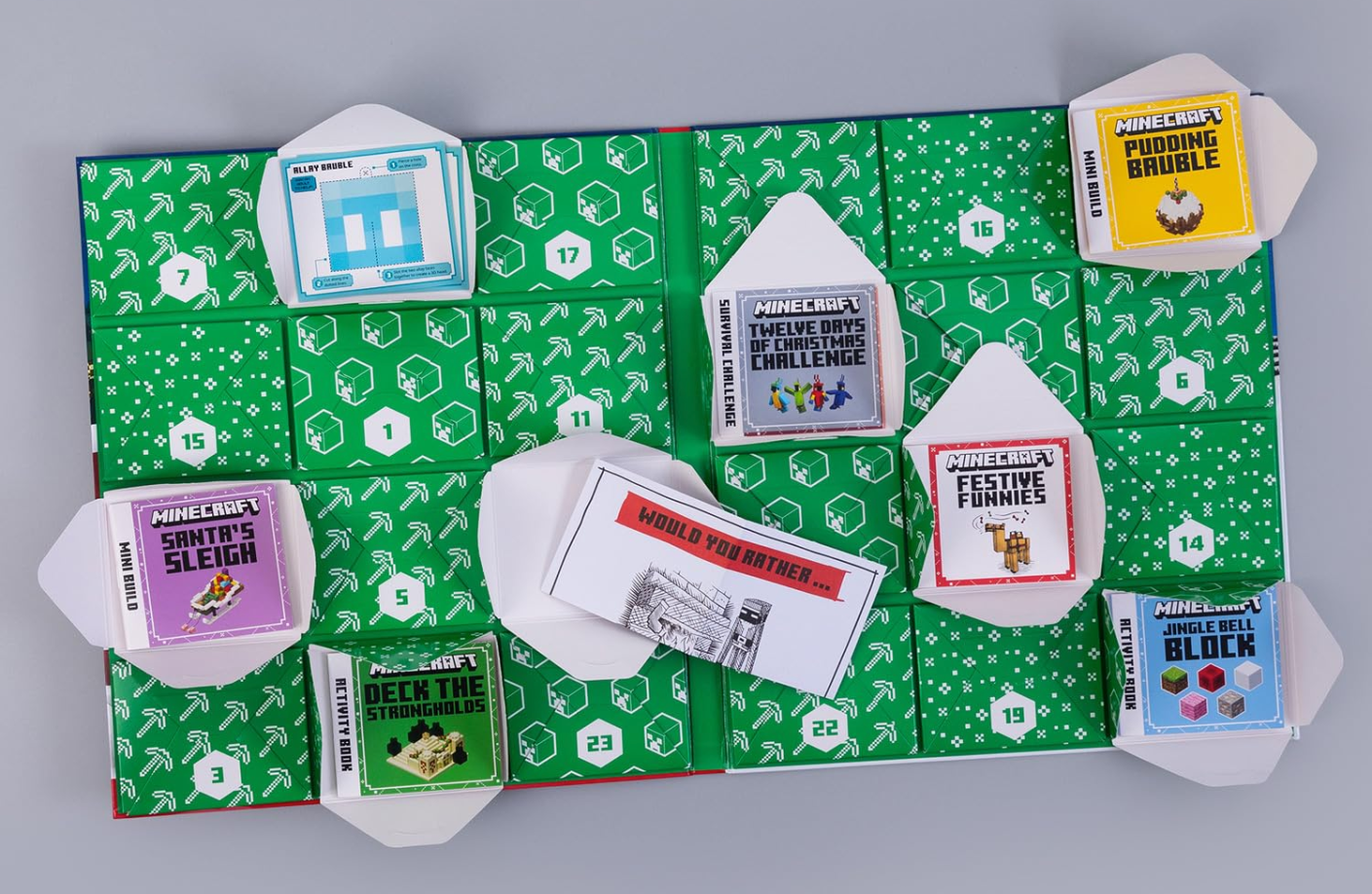 2024 Minecraft Book Advent Calendar: 24 Days of Builds, Challenges ...