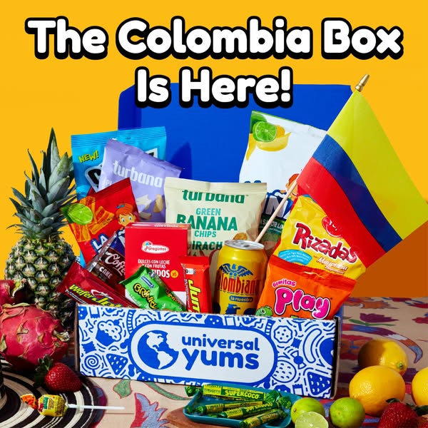 Universal Yums March 2025 Spoilers: Colombia - Hello Subscription