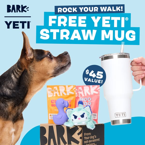 BarkBox & Super Chewer Deal: FREE Yeti Rambler Straw Mug With First Box ...