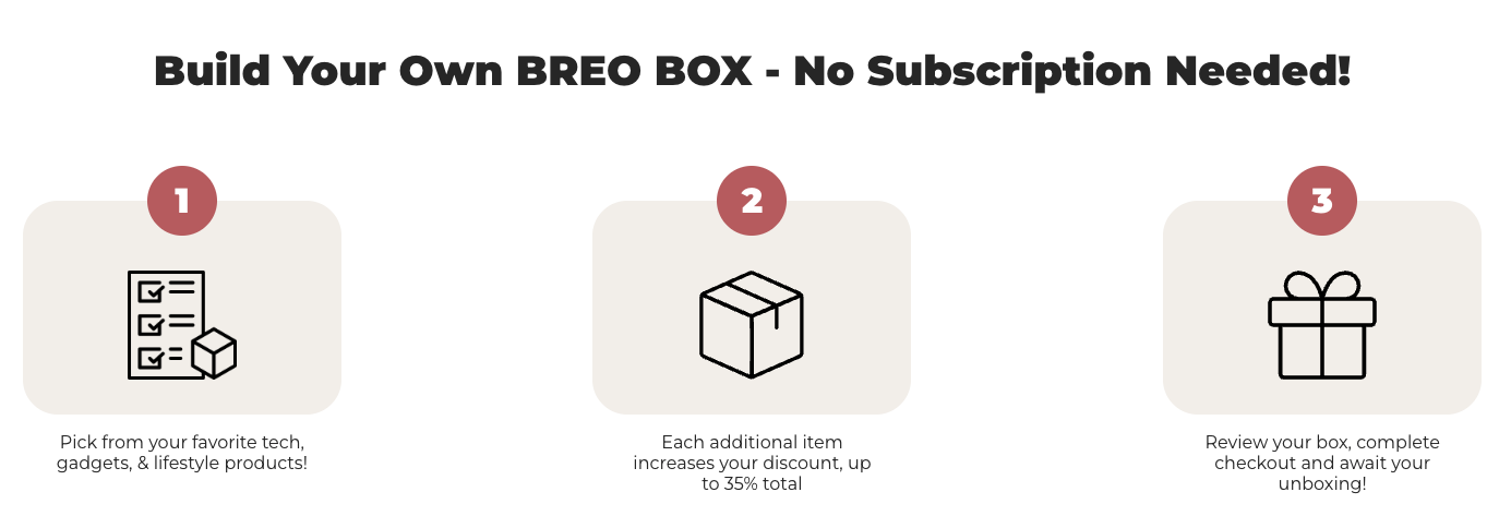 Breo Box Build-a-Box: Handpick the Gadgets and Gear You Actually Want ...