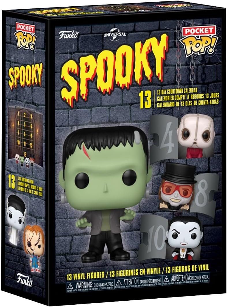 2025 Funko Pocket Pop! Universal Spooky Countdown Calendar: 13 Days of ...